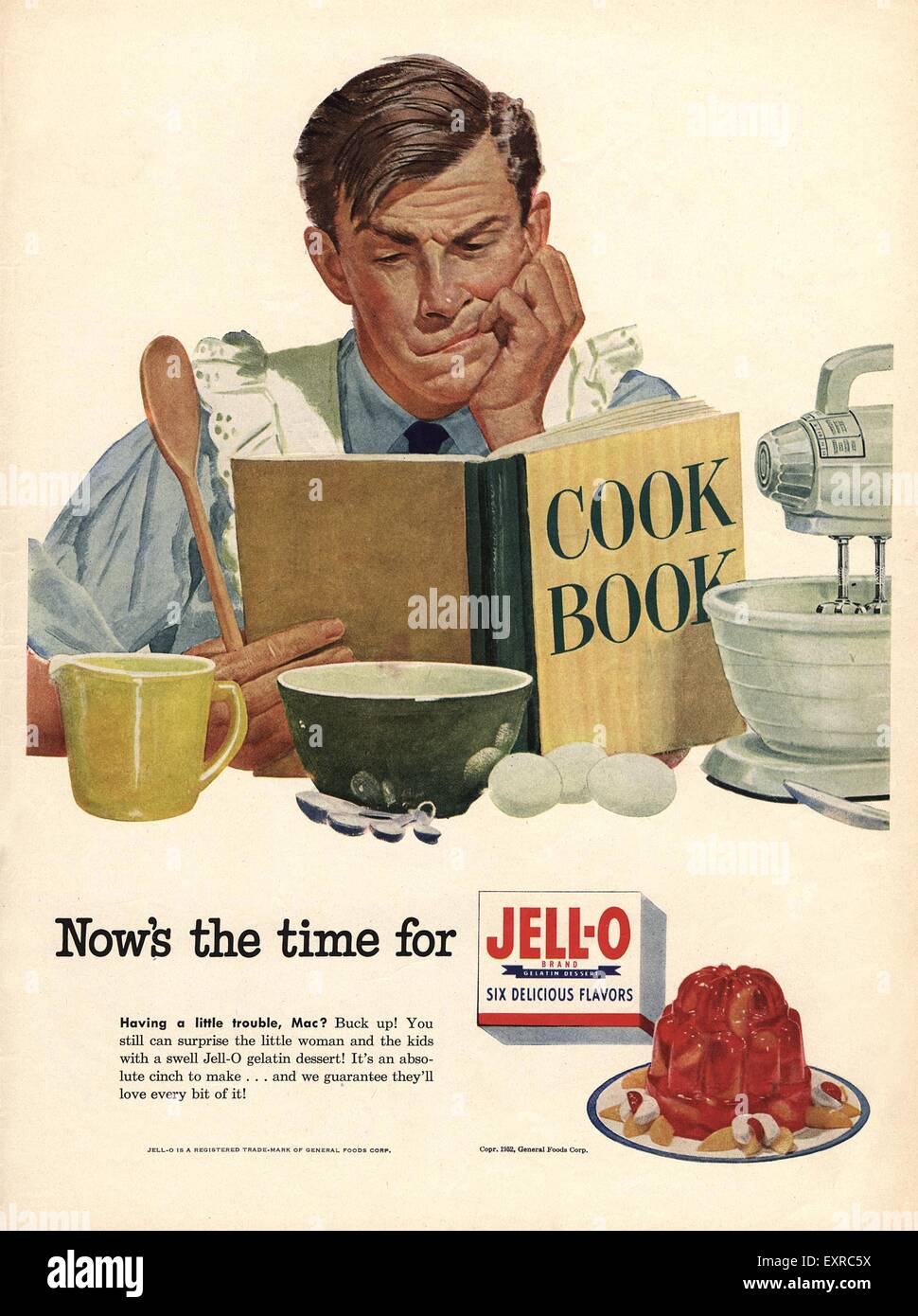 1950s food cooking hi-res stock photography and images - Alamy