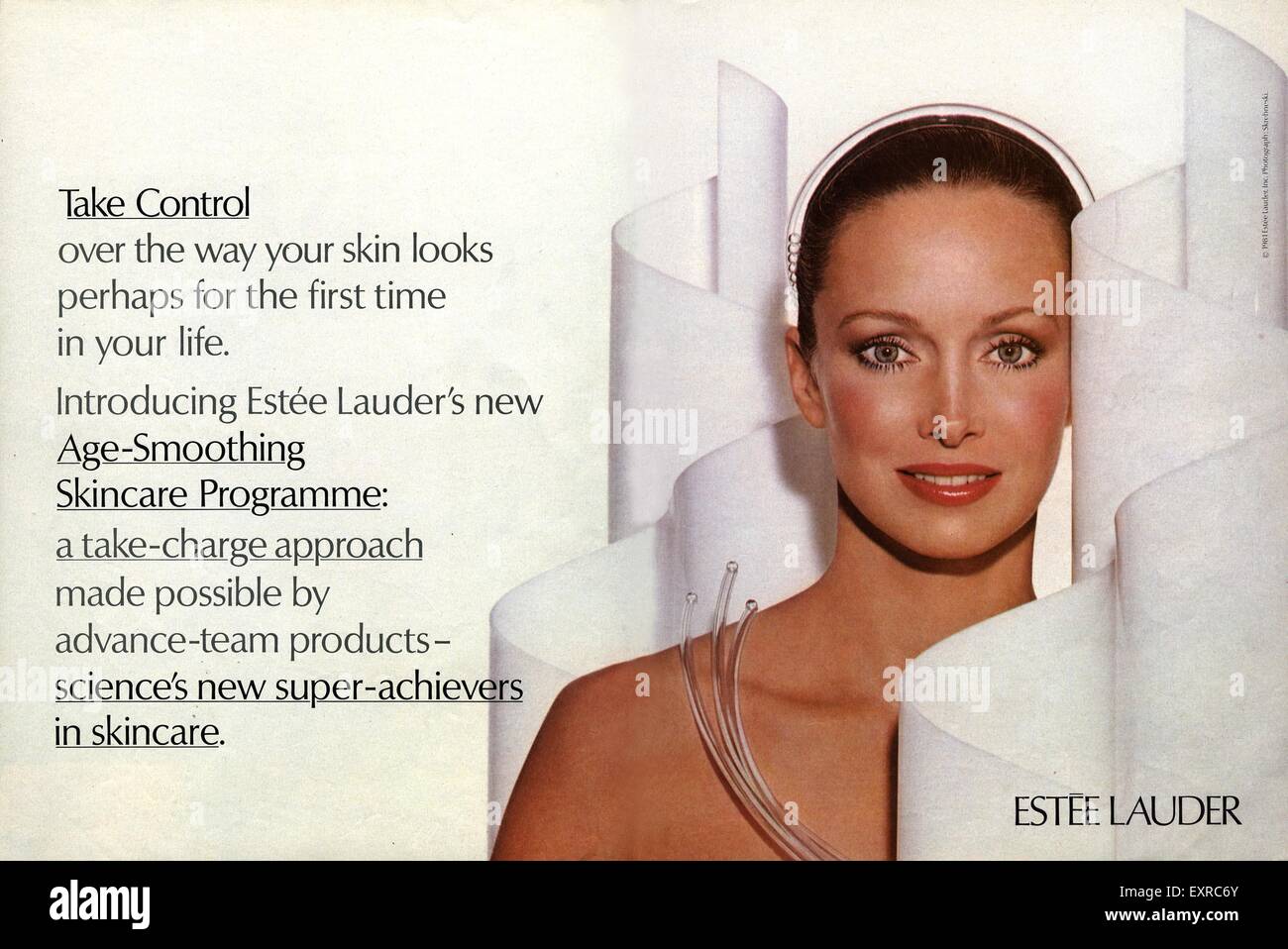 1980s UK Estee Lauder Magazine Advert Stock Photo - Alamy