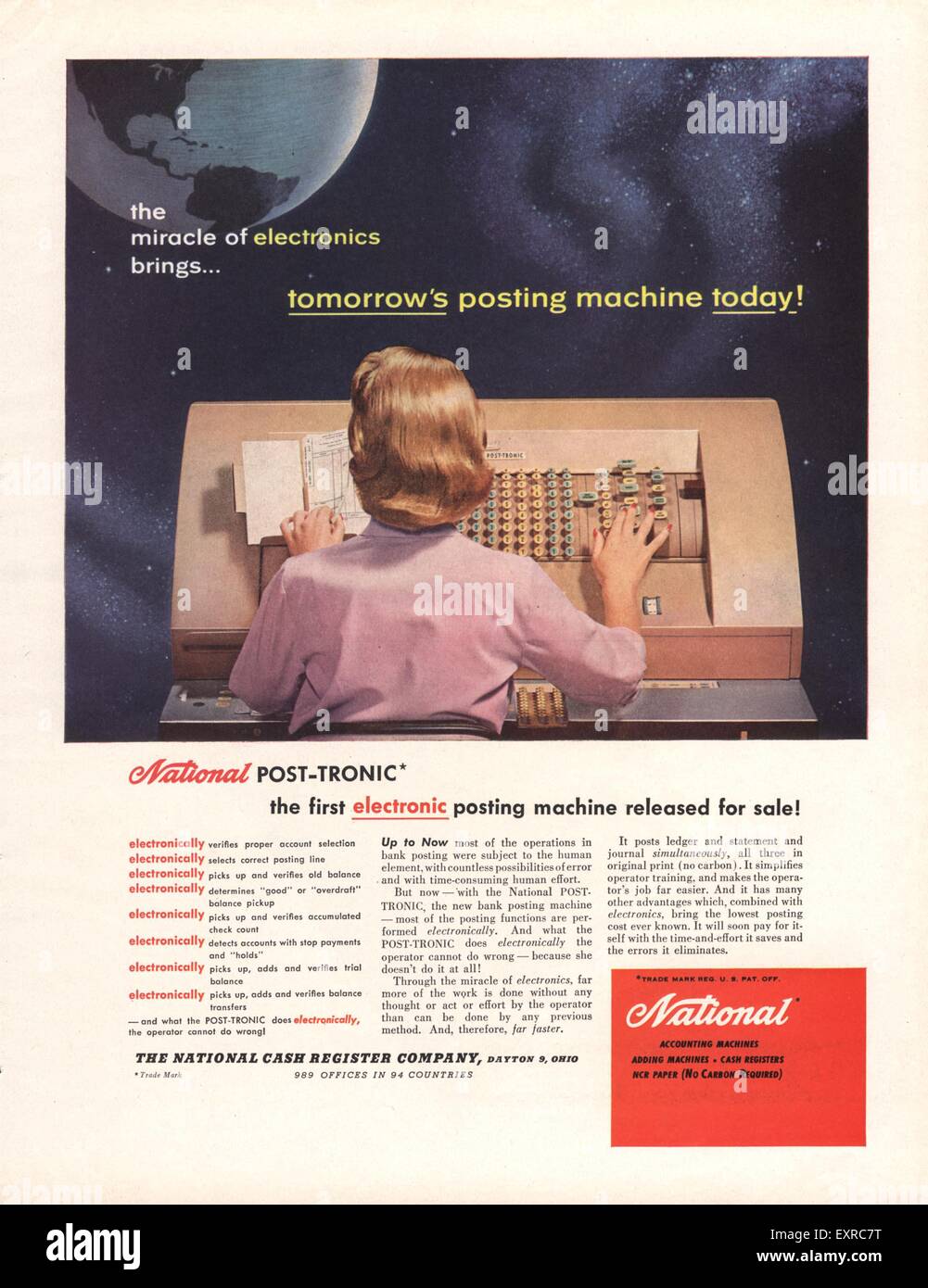 1950s USA National Magazine Advert Stock Photo - Alamy