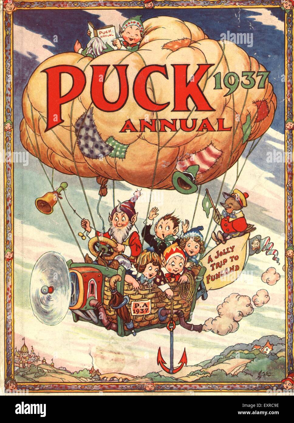 1930s UK Puck Annual Comic/ Annual Cover Stock Photo - Alamy