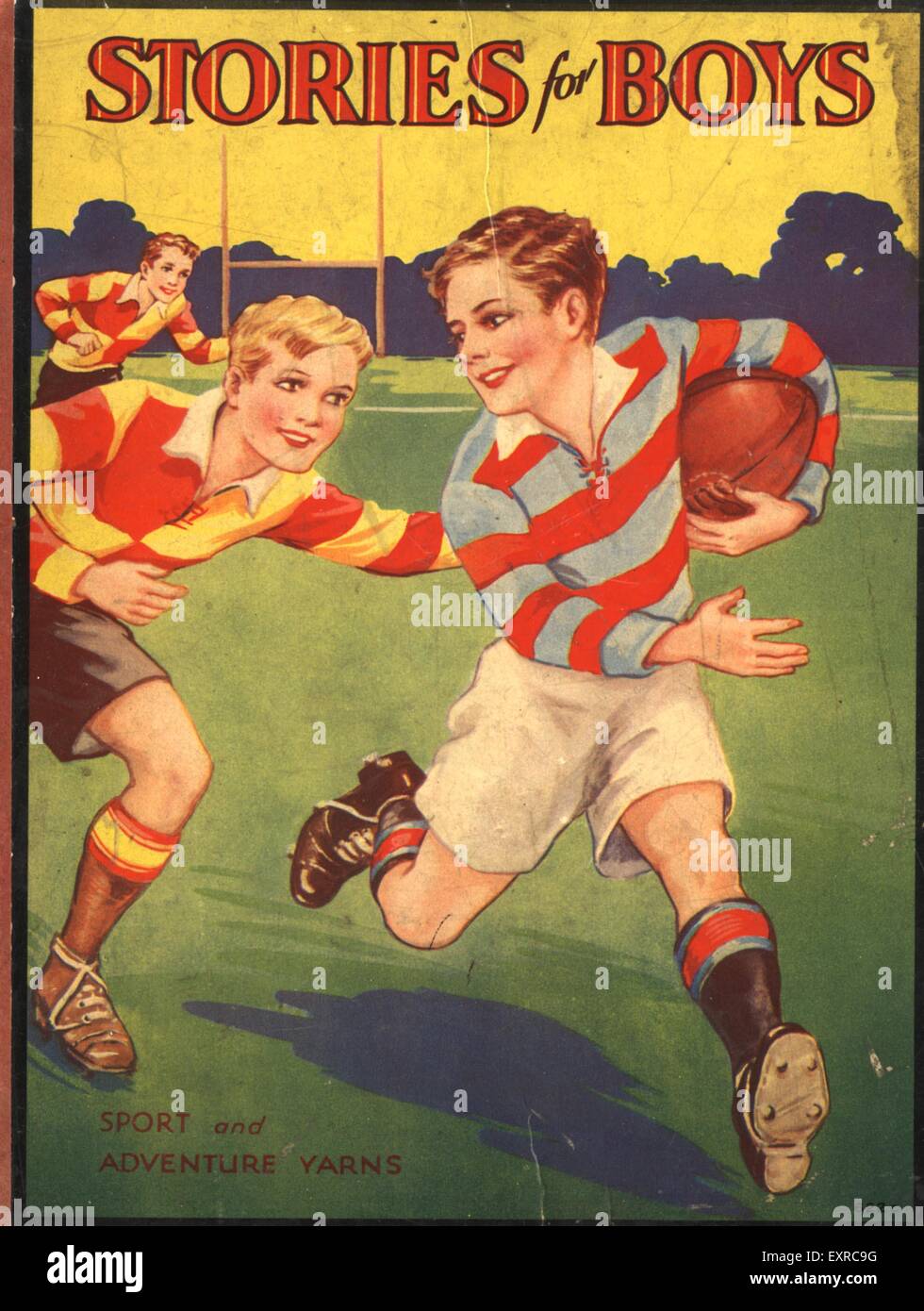 1940s UK Stories For Boys Comic/ Annual Cover Stock Photo - Alamy