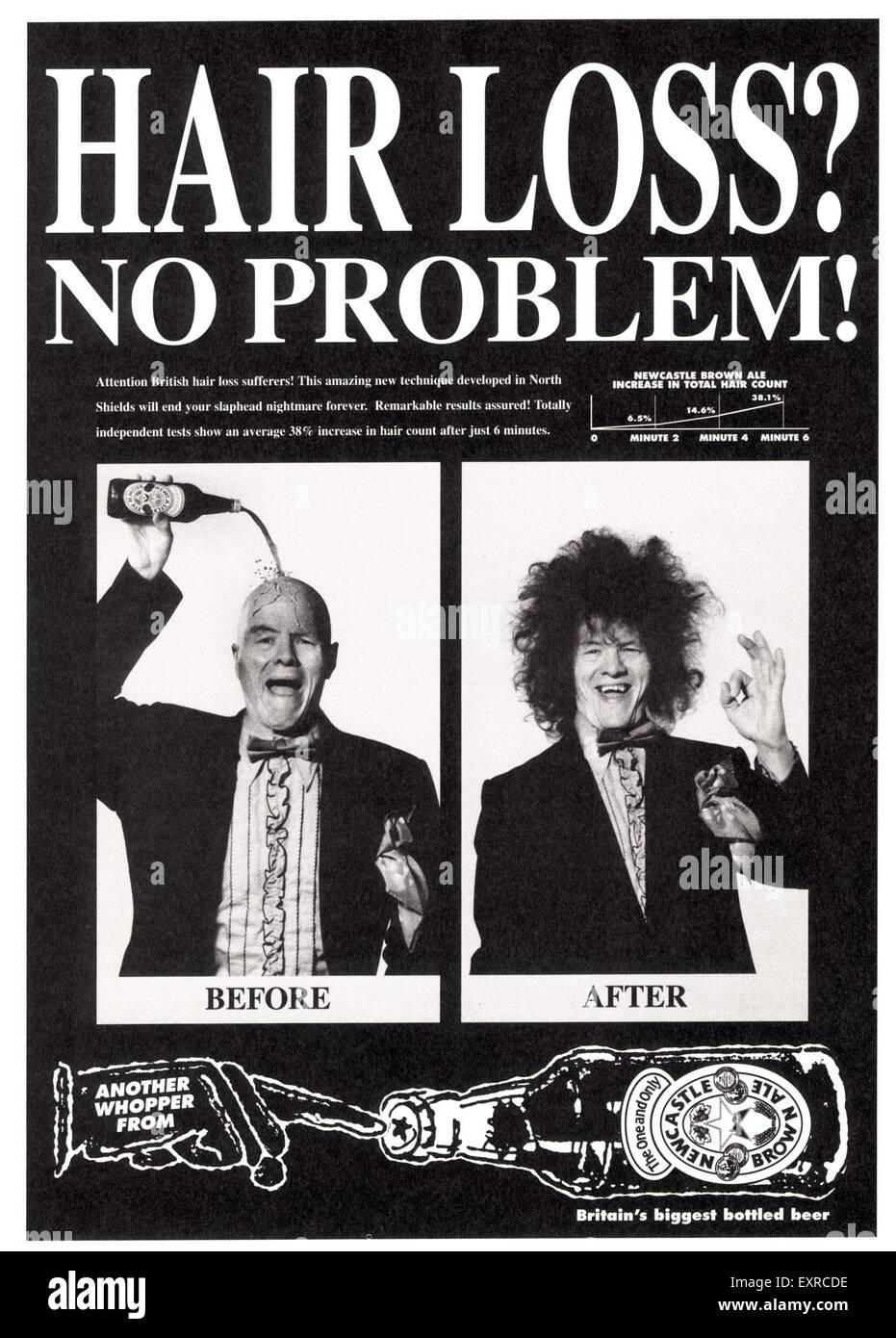 1990s USA Newcastle Brown Ale Magazine Advert Stock Photo - Alamy