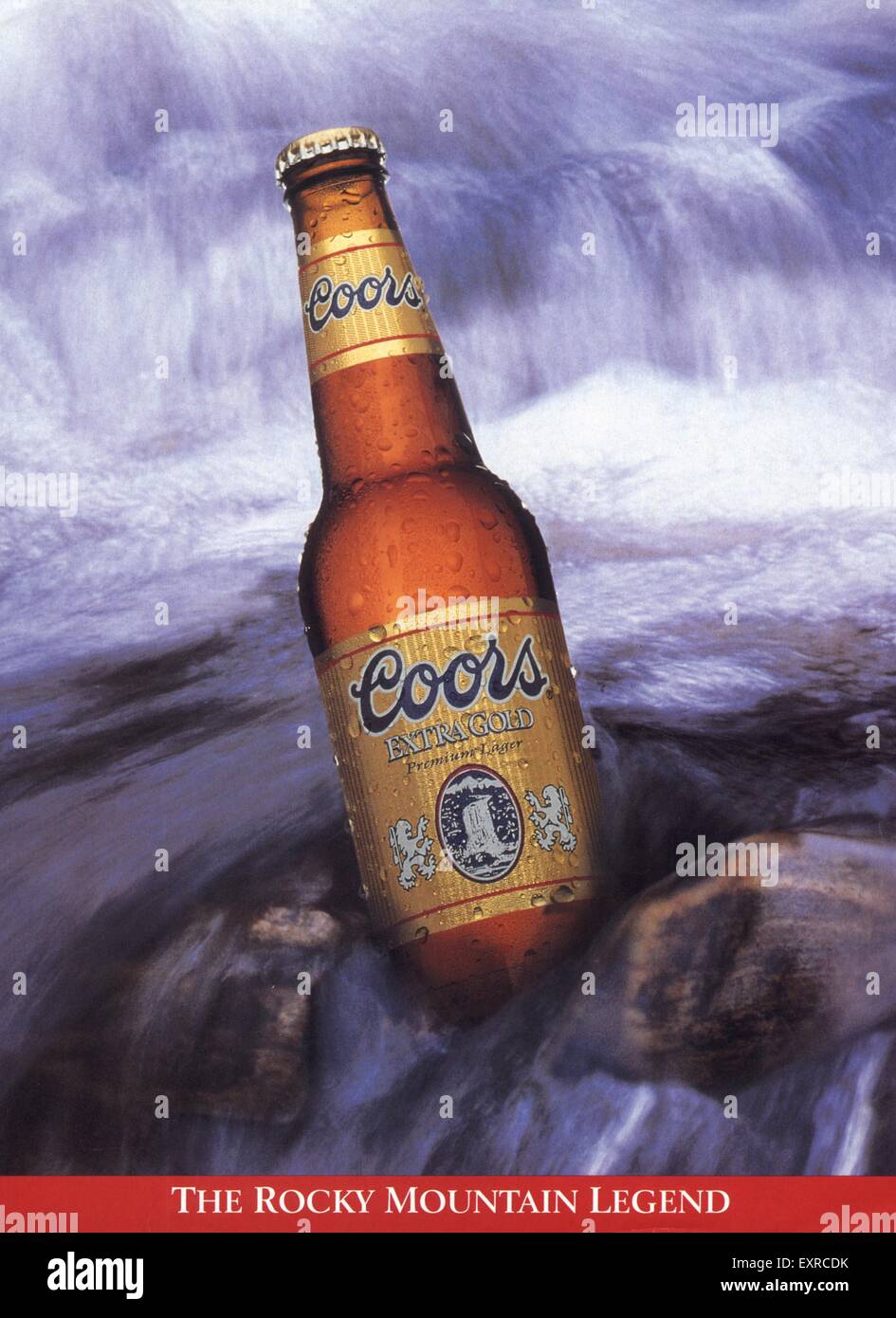 1990s UK Coors Magazine Advert Stock Photo - Alamy