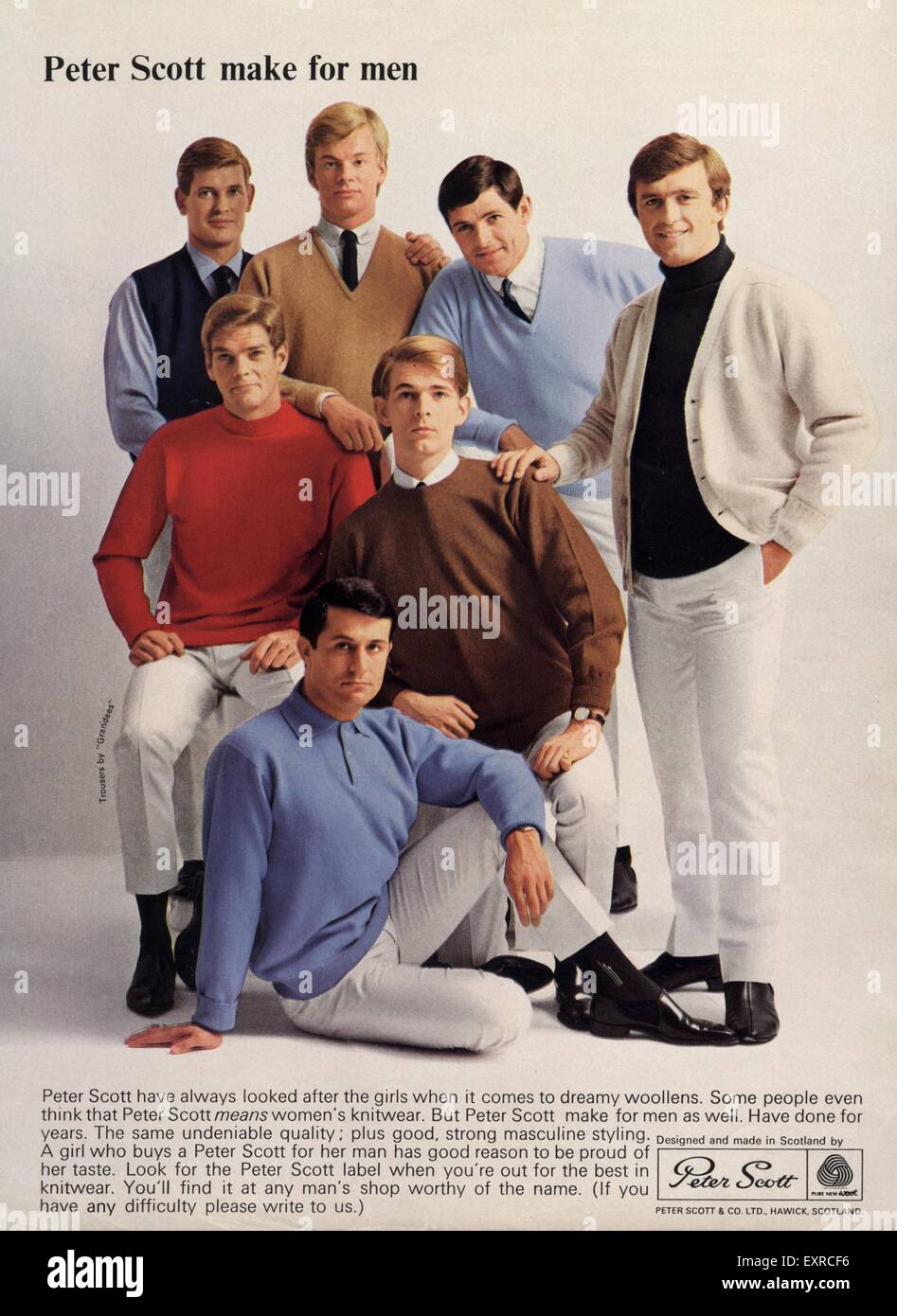 1960s UK Peter Scott Magazine Advert Stock Photo - Alamy
