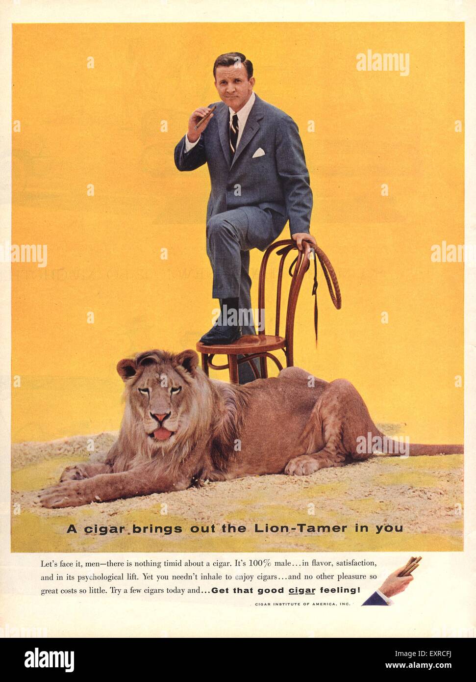 1960s UK Cigars Magazine Advert Stock Photo - Alamy