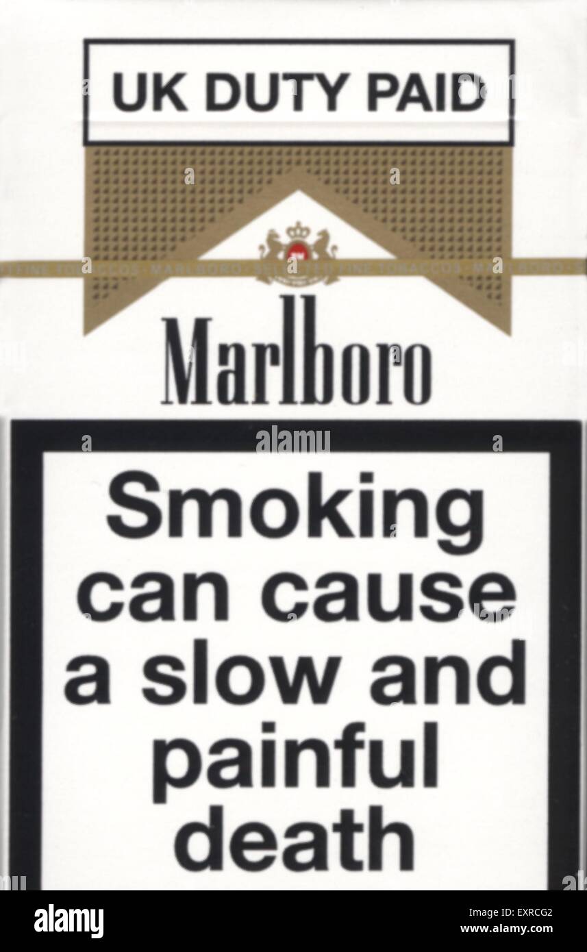 2000s UK Marlboro Packaging Stock Photo - Alamy