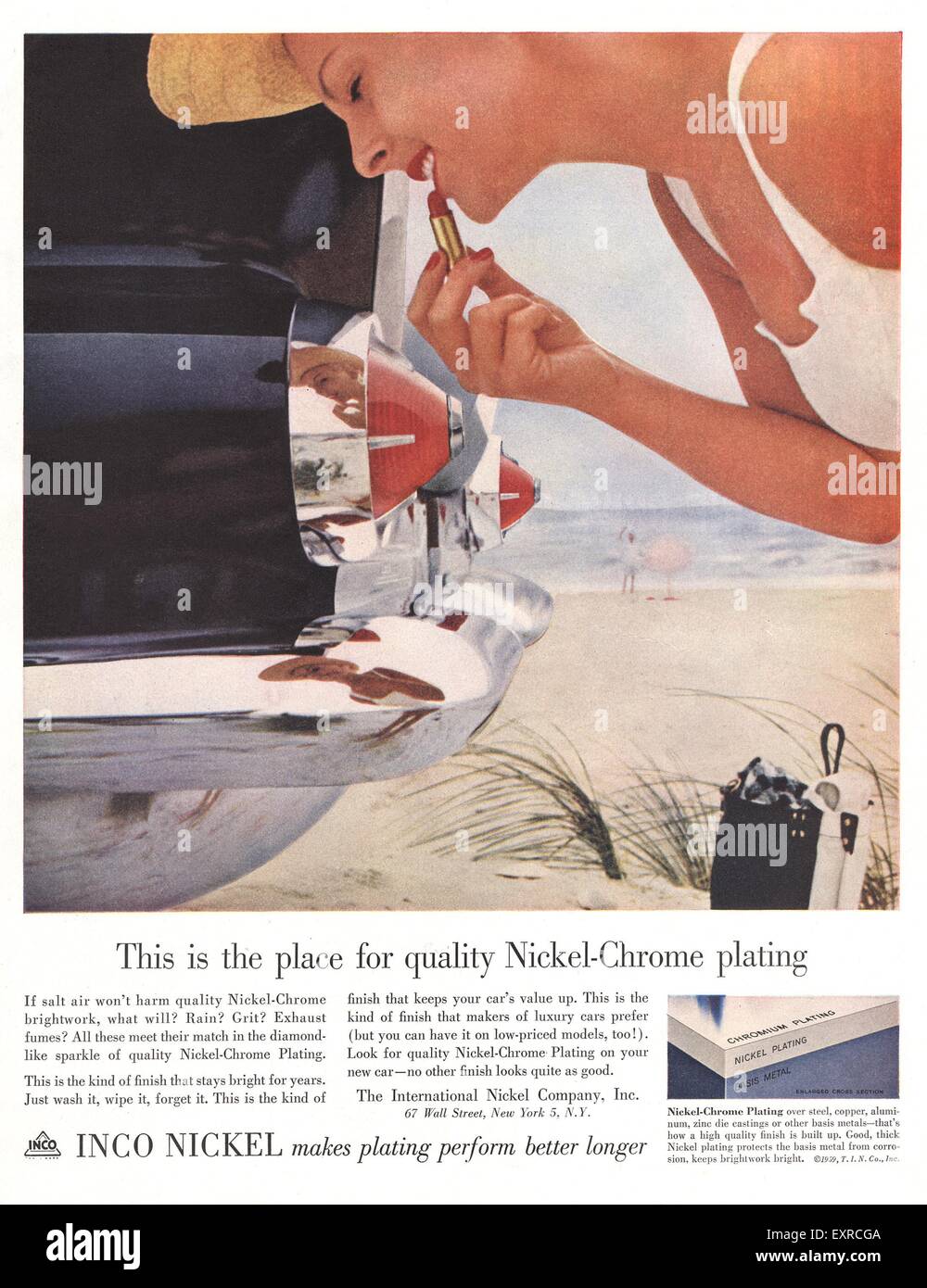 1950s USA Inco Nickel Magazine Advert Stock Photo - Alamy