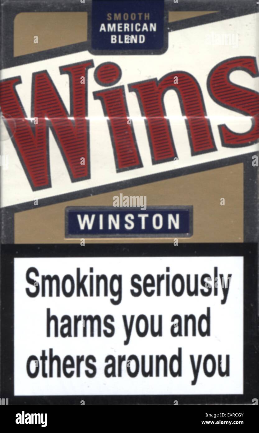 2000s UK Winston Packaging Stock Photo - Alamy