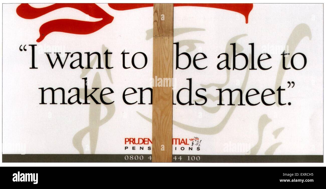 2000s UK Prudential Insurance Poster Stock Photo - Alamy