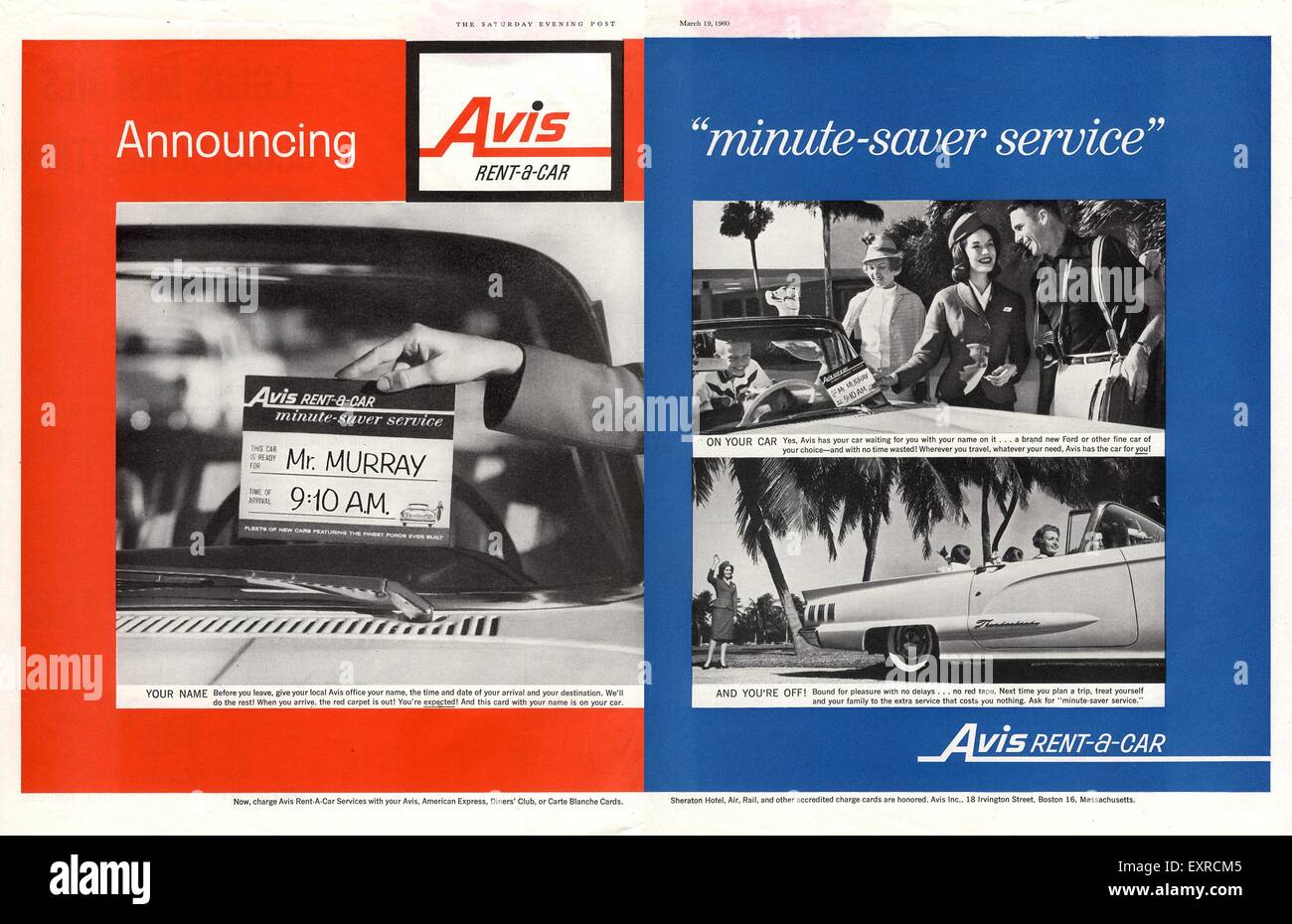 1960s USA Avis Magazine Advert Stock Photo - Alamy