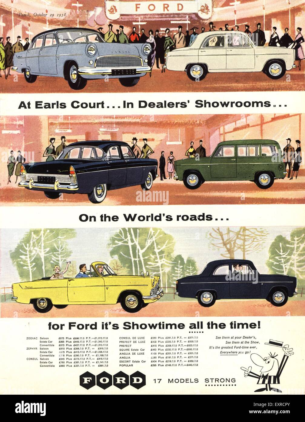 1950s uk ford magazine advert hi-res stock photography and images - Alamy