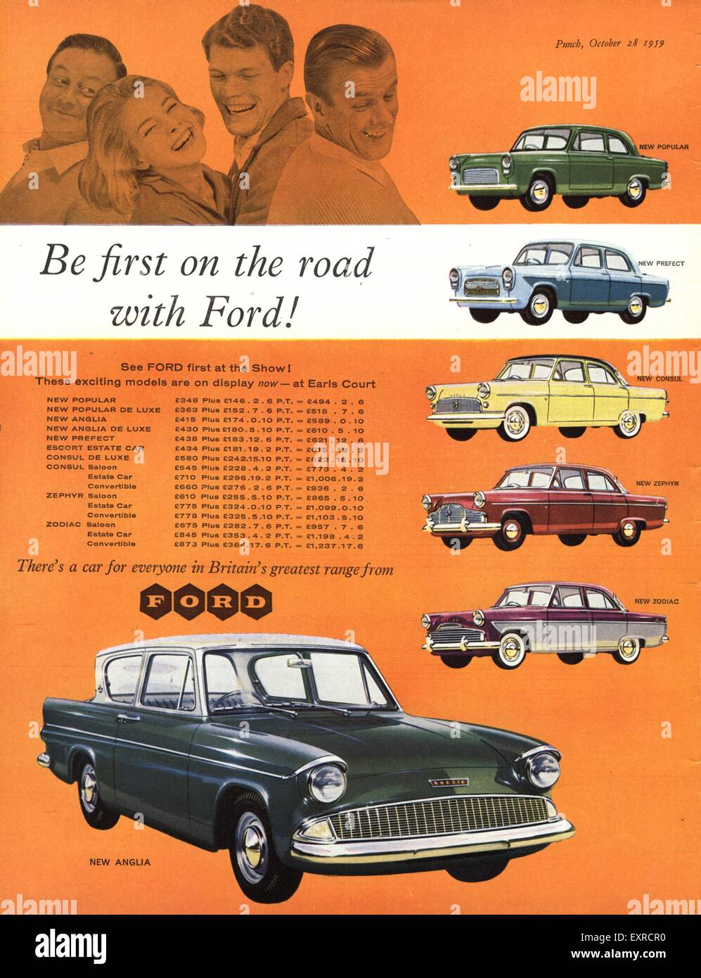 1950s UK Ford Magazine Advert Stock Photo - Alamy