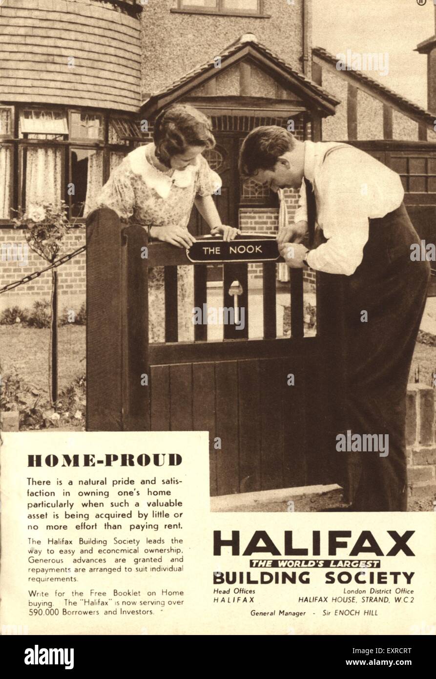 1930s uk houses magazine advert hi-res stock photography and images - Alamy