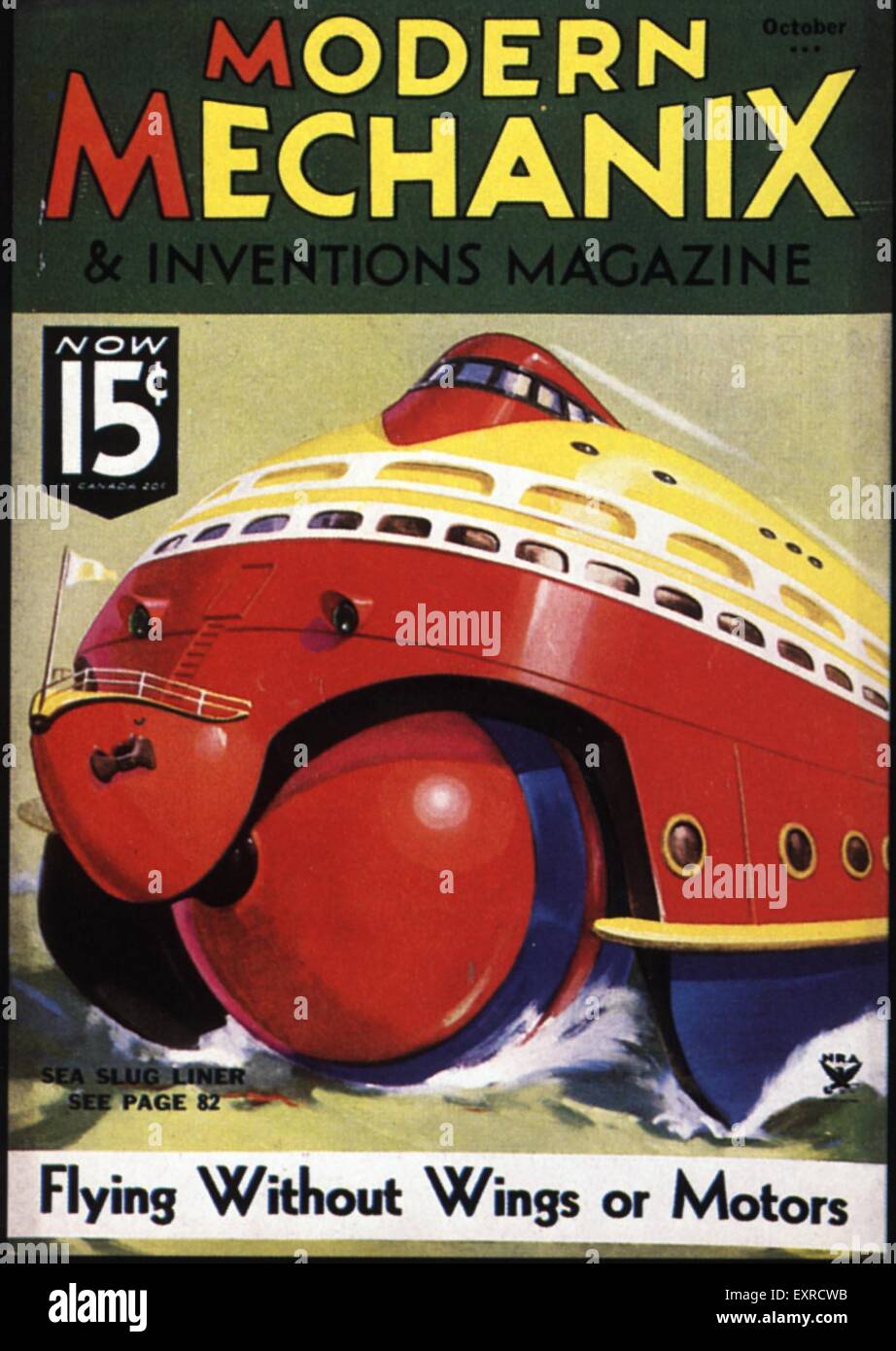 1930s USA Modern Mechanix Magazine Cover Stock Photo - Alamy