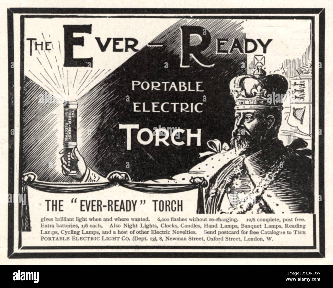 1900s UK Ever Ready Ever-Ready Magazine Advert Stock Photo - Alamy