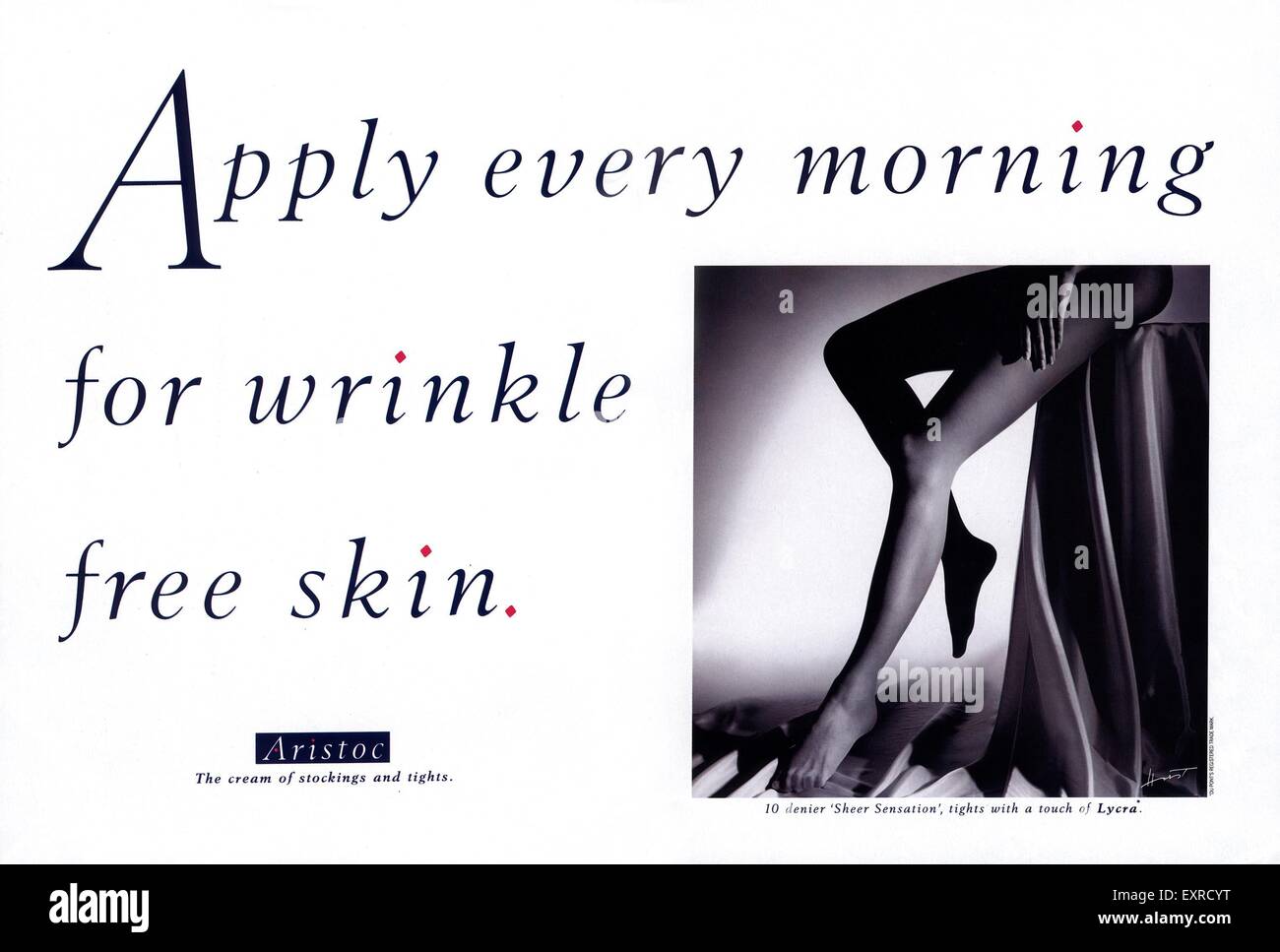 1990s UK Aristoc Magazine Advert Stock Photo - Alamy