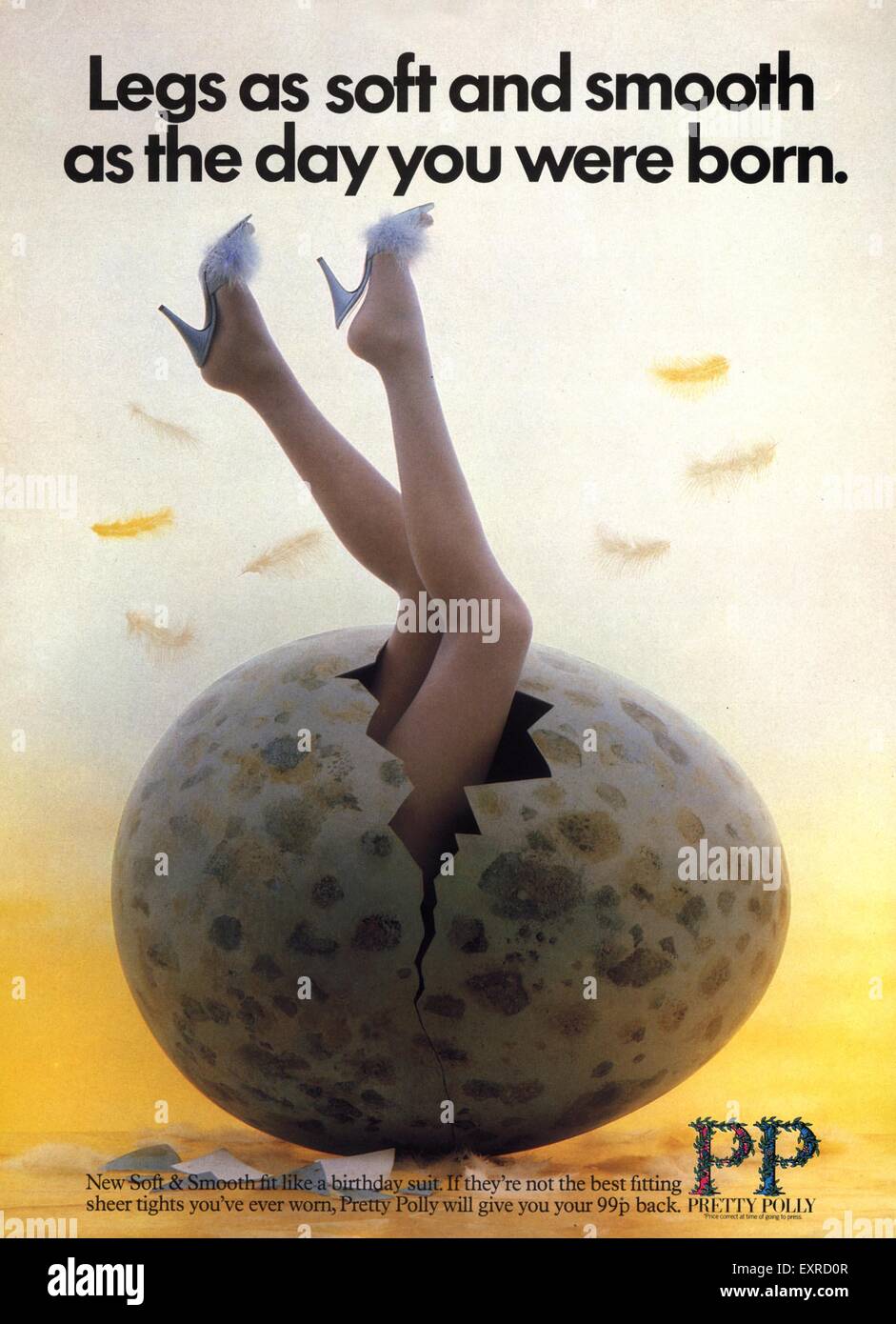 1980s UK Pretty Polly Magazine Advert Stock Photo - Alamy
