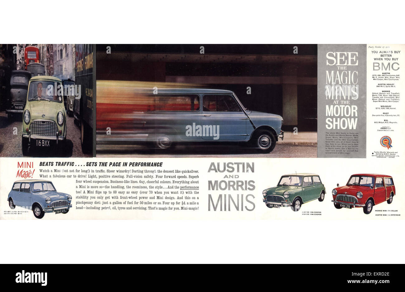 1960s advert austin mini hi-res stock photography and images - Alamy