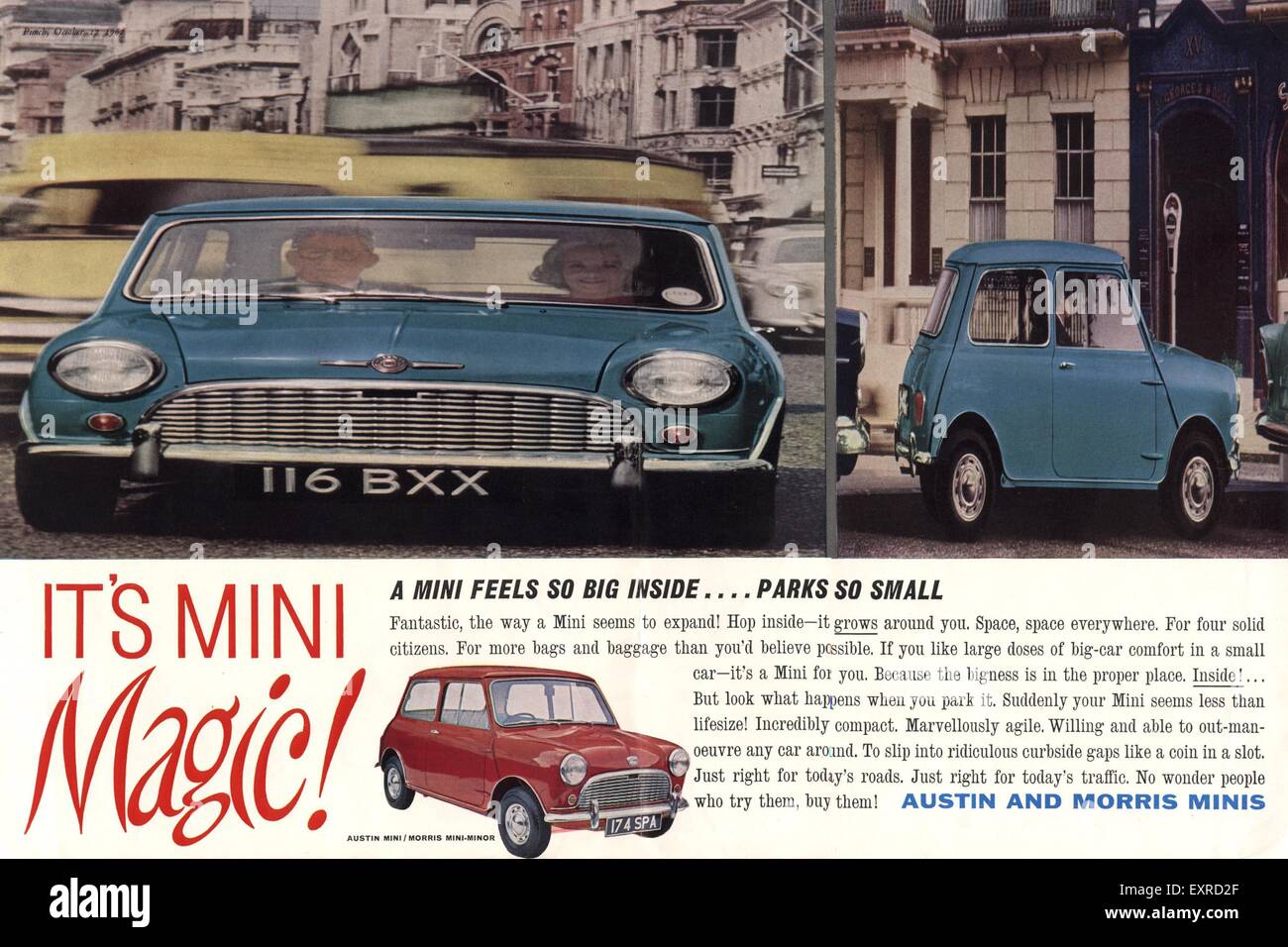 1960s advert austin mini hi-res stock photography and images - Alamy