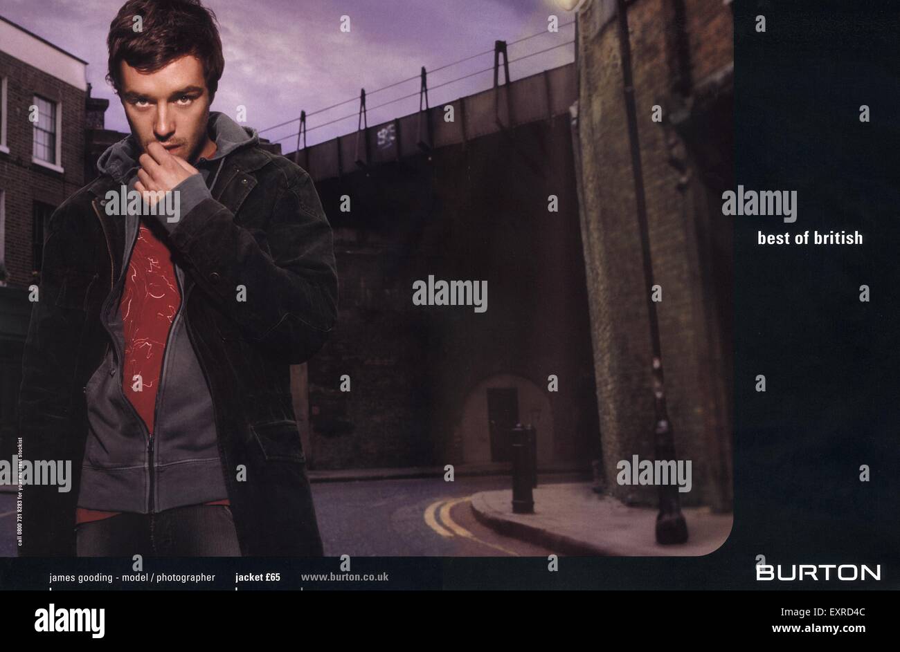 2000s UK Burton Magazine Advert Stock Photo - Alamy