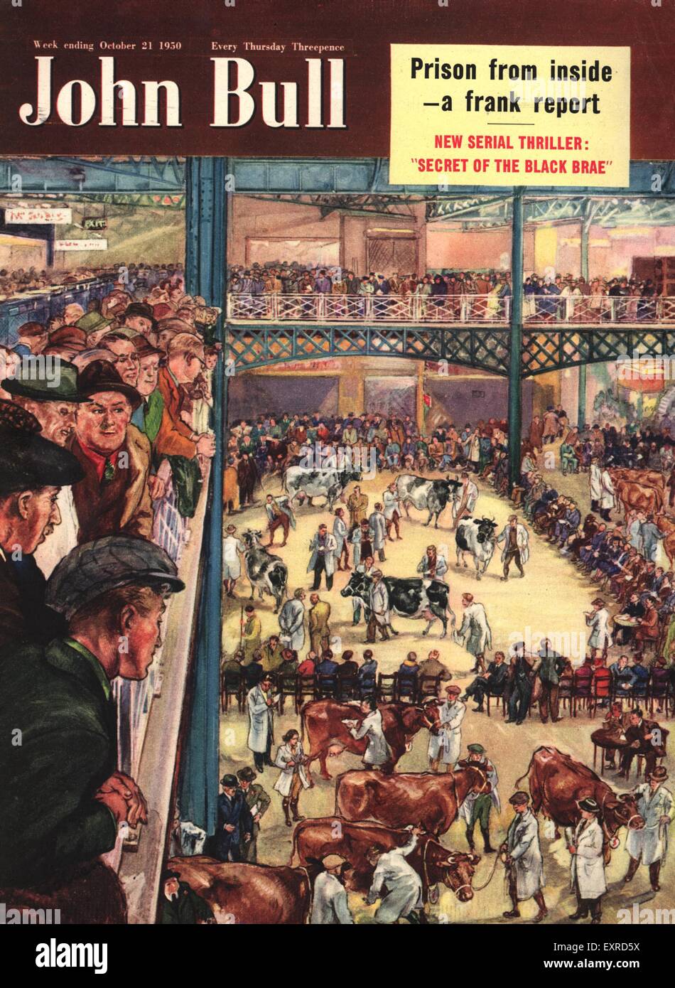 1950s UK John Bull Magazine Cover Stock Photo - Alamy