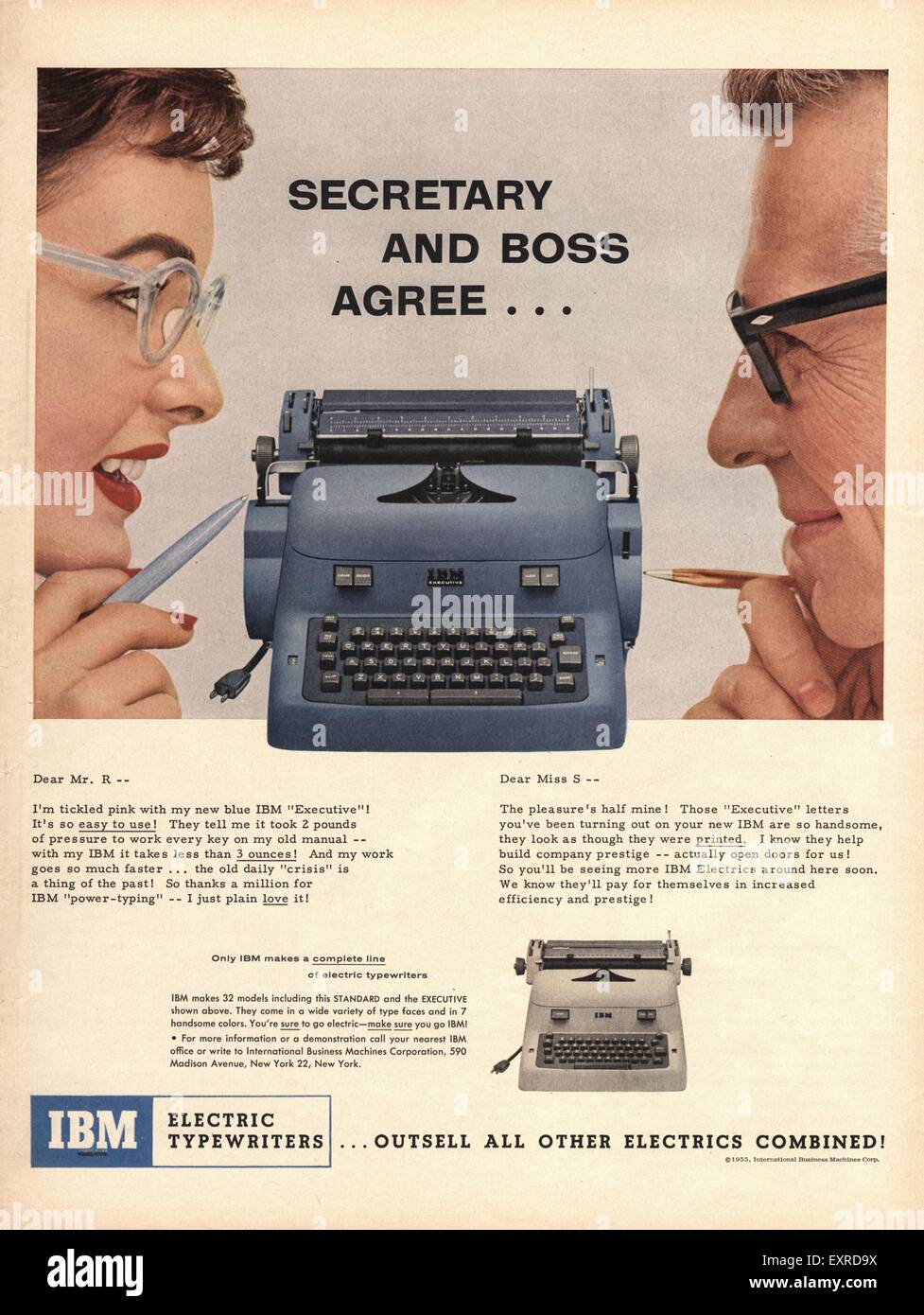 Secretaries advert hi-res stock photography and images - Alamy