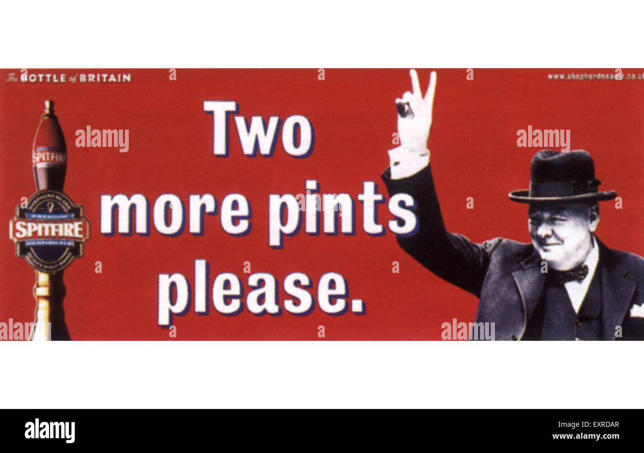 2000s UK Spitfire Billboard Advert Stock Photo - Alamy