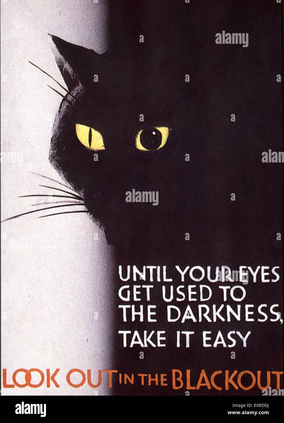 1940s UK Blackout Posters Poster Stock Photo - Alamy