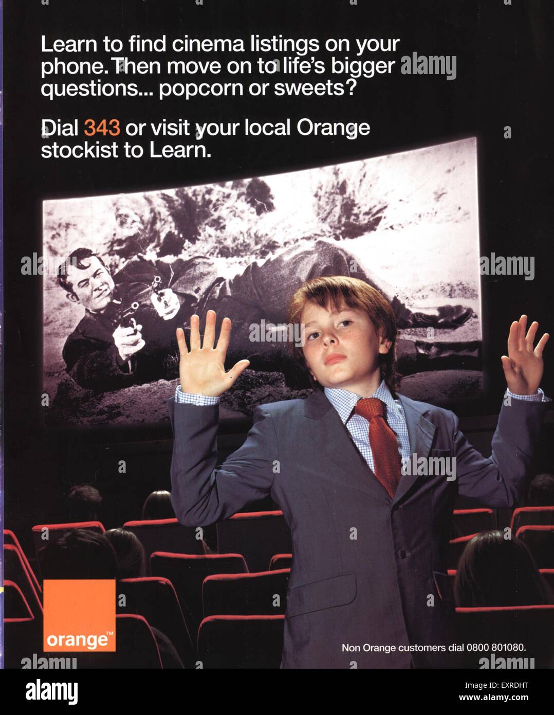 2000s UK Orange Magazine Advert Stock Photo - Alamy