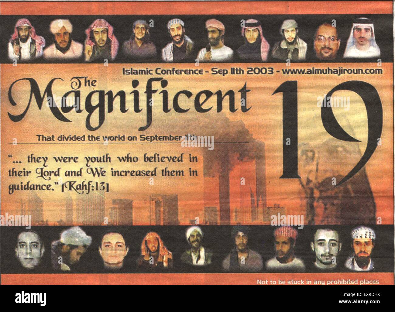 2000s UK Islamic Conference Poster Stock Photo - Alamy