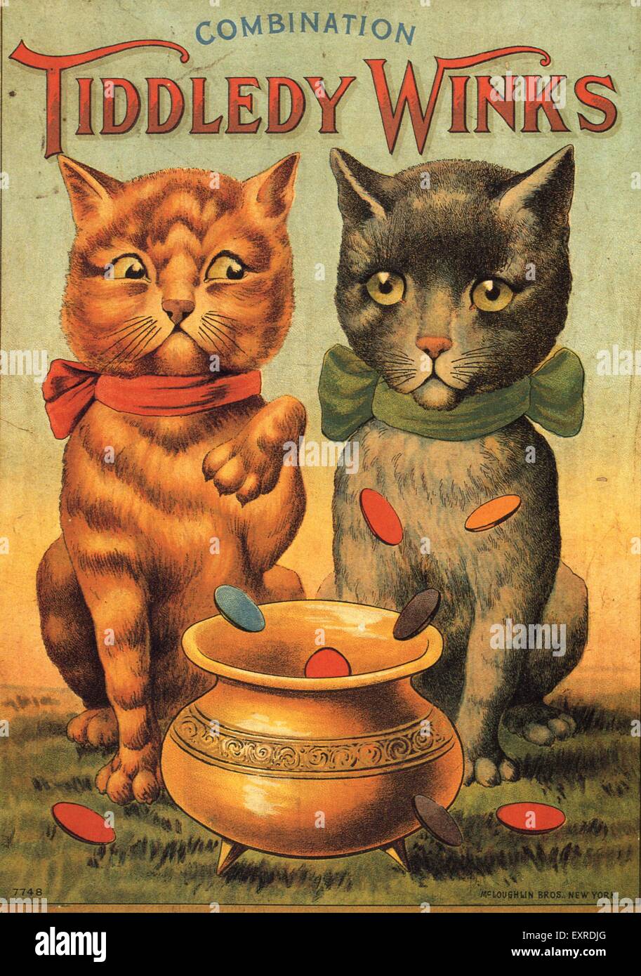 1900s USA Tiddley Winks Magazine Advert Stock Photo - Alamy
