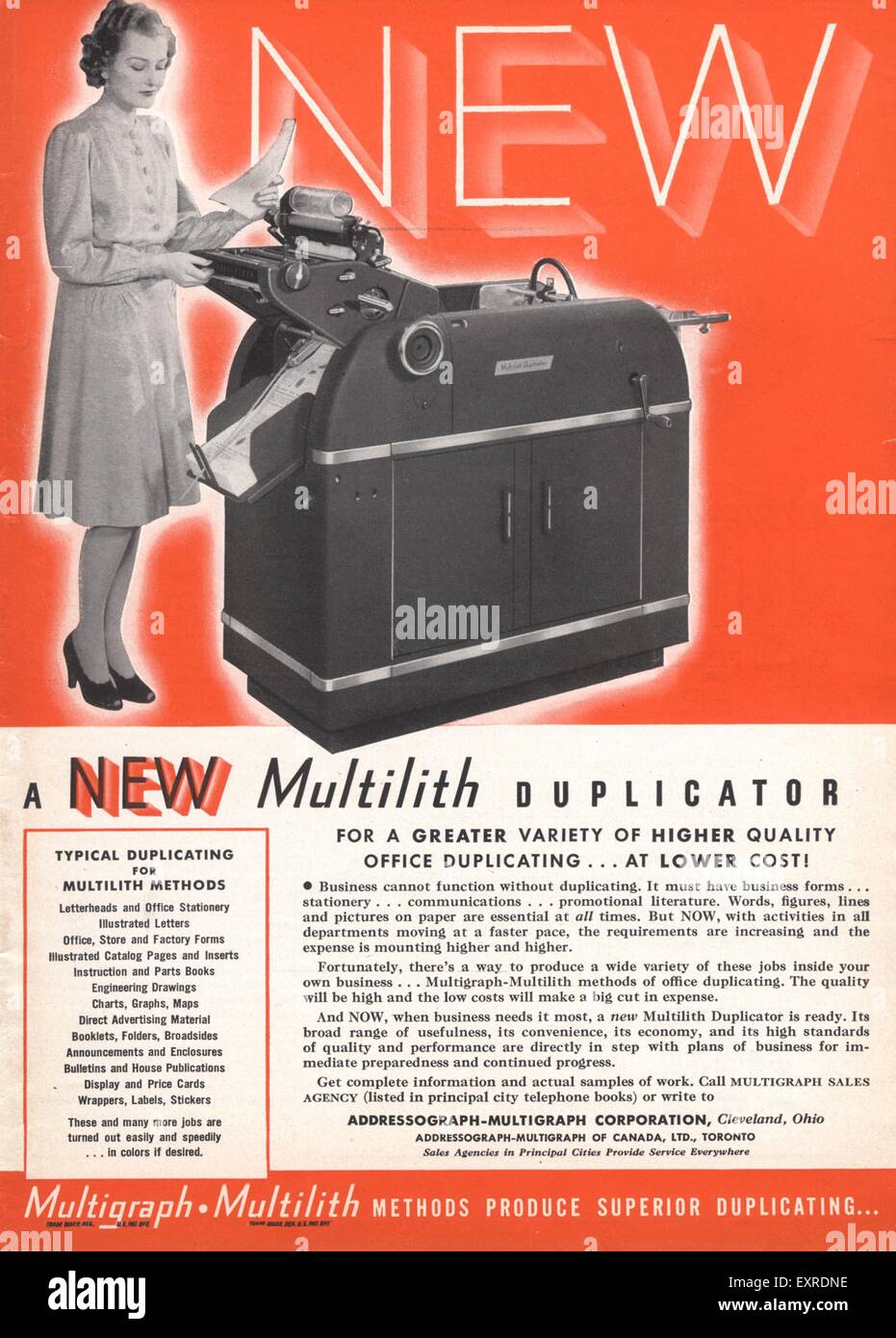 Secretaries Advert High Resolution Stock Photography and Images - Alamy