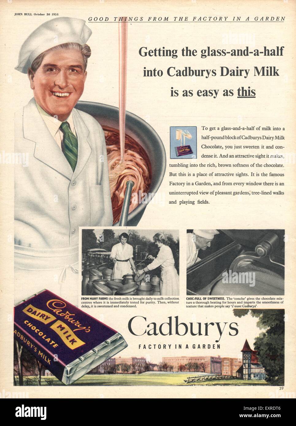 Cadburys milk chocolate advert hi-res stock photography and images - Alamy
