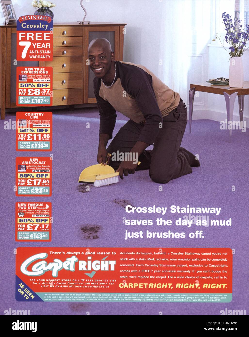 2000s UK Carpets Right Magazine Advert Stock Photo - Alamy