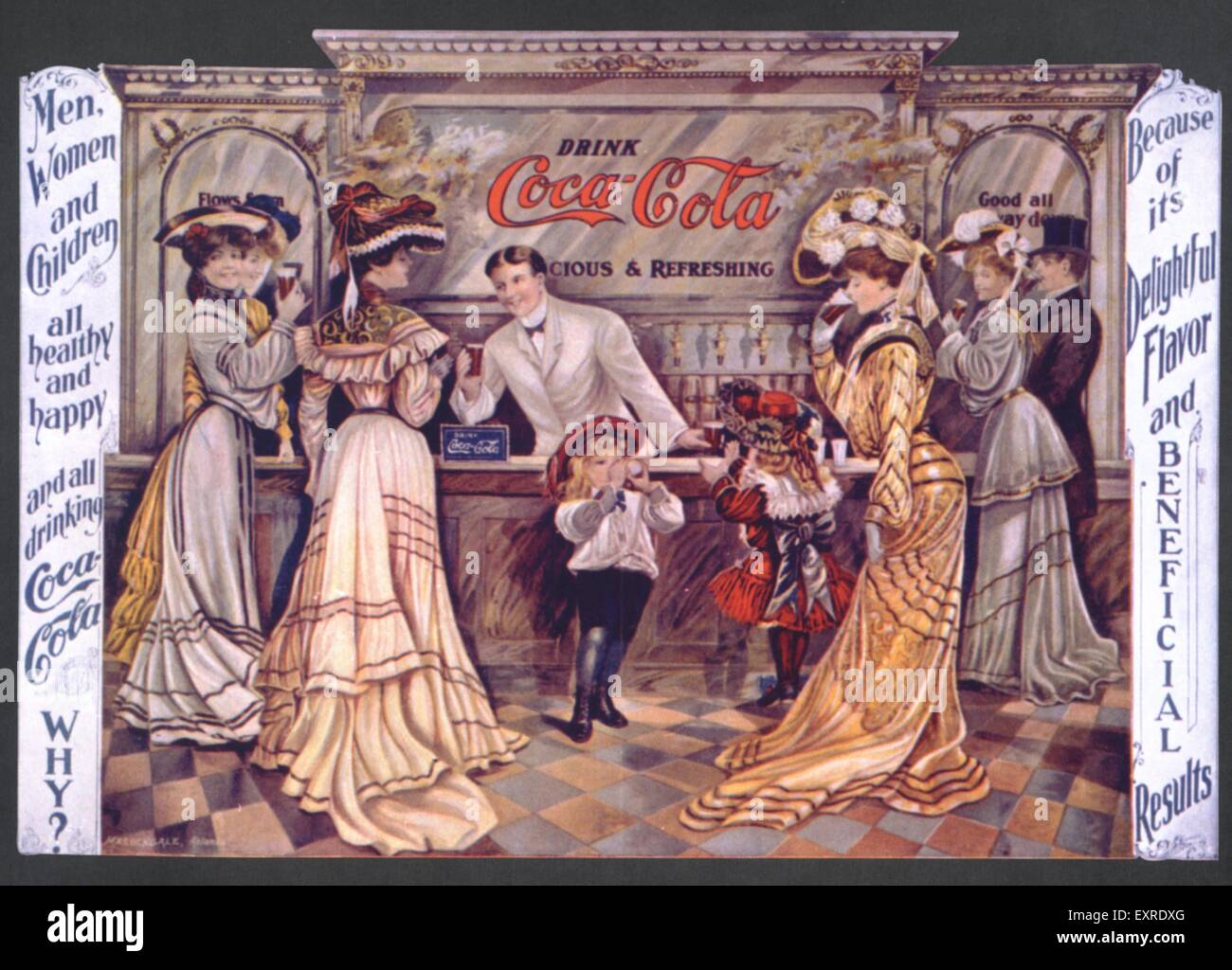 Coca cola advert 1900s hi-res stock photography and images - Alamy
