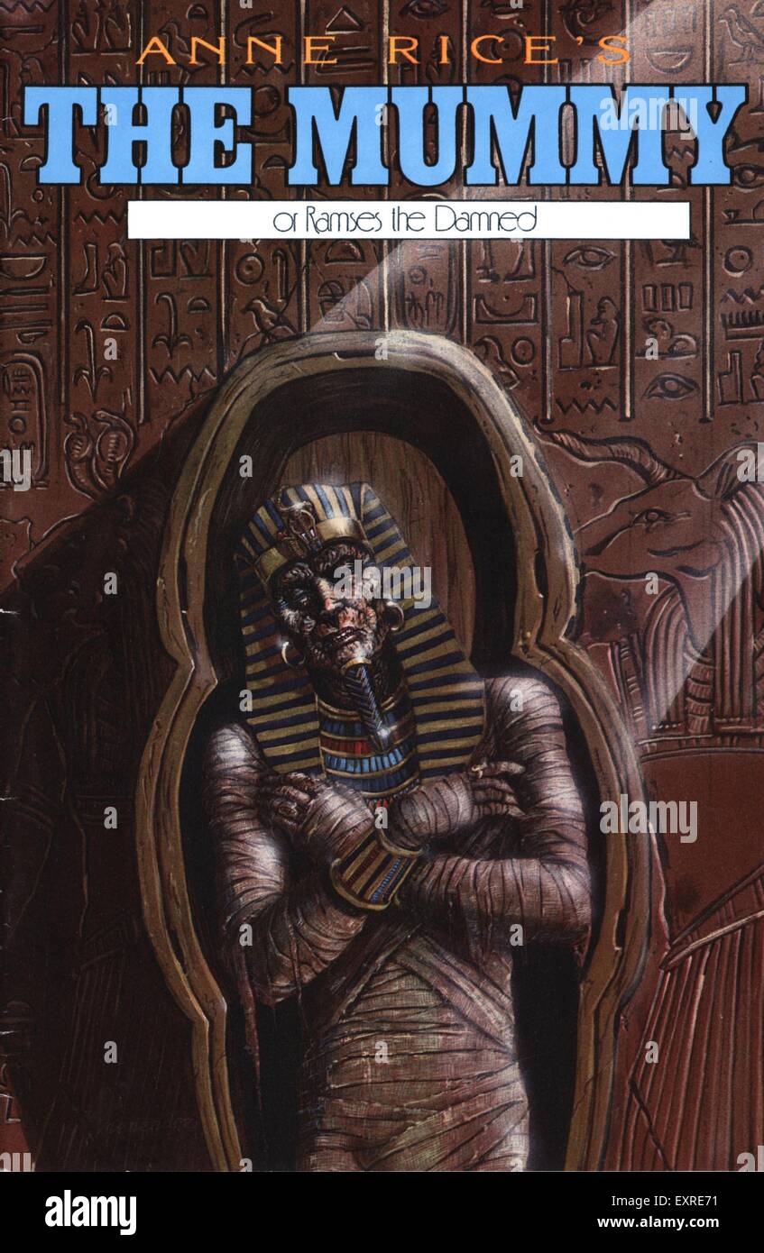 1990s UK The Mummy by Anne Rice Book Cover Stock Photo - Alamy