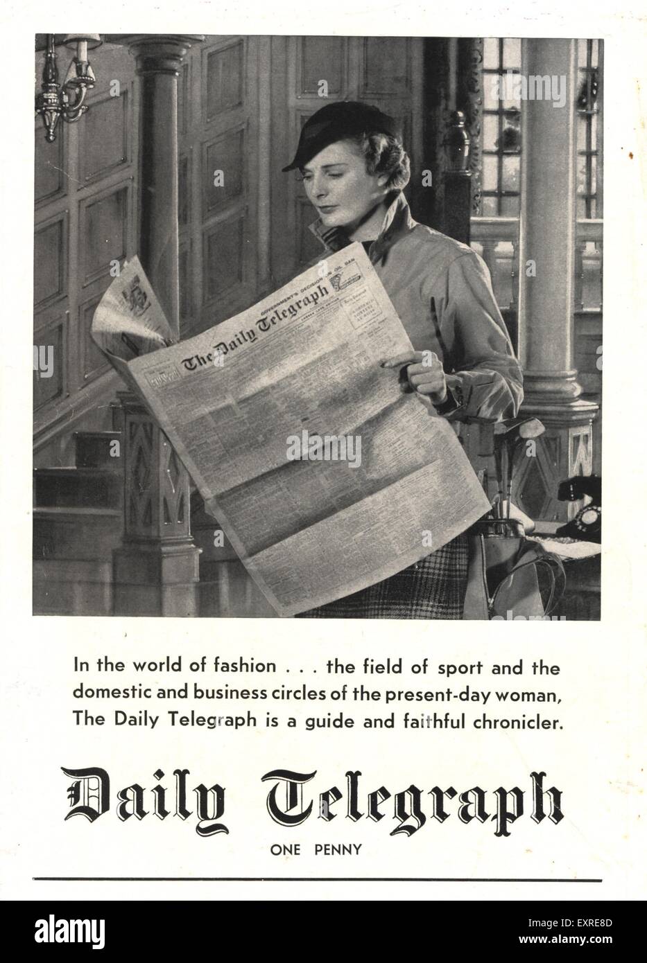 1930s UK Daily Telegraph Magazine Advert Stock Photo - Alamy