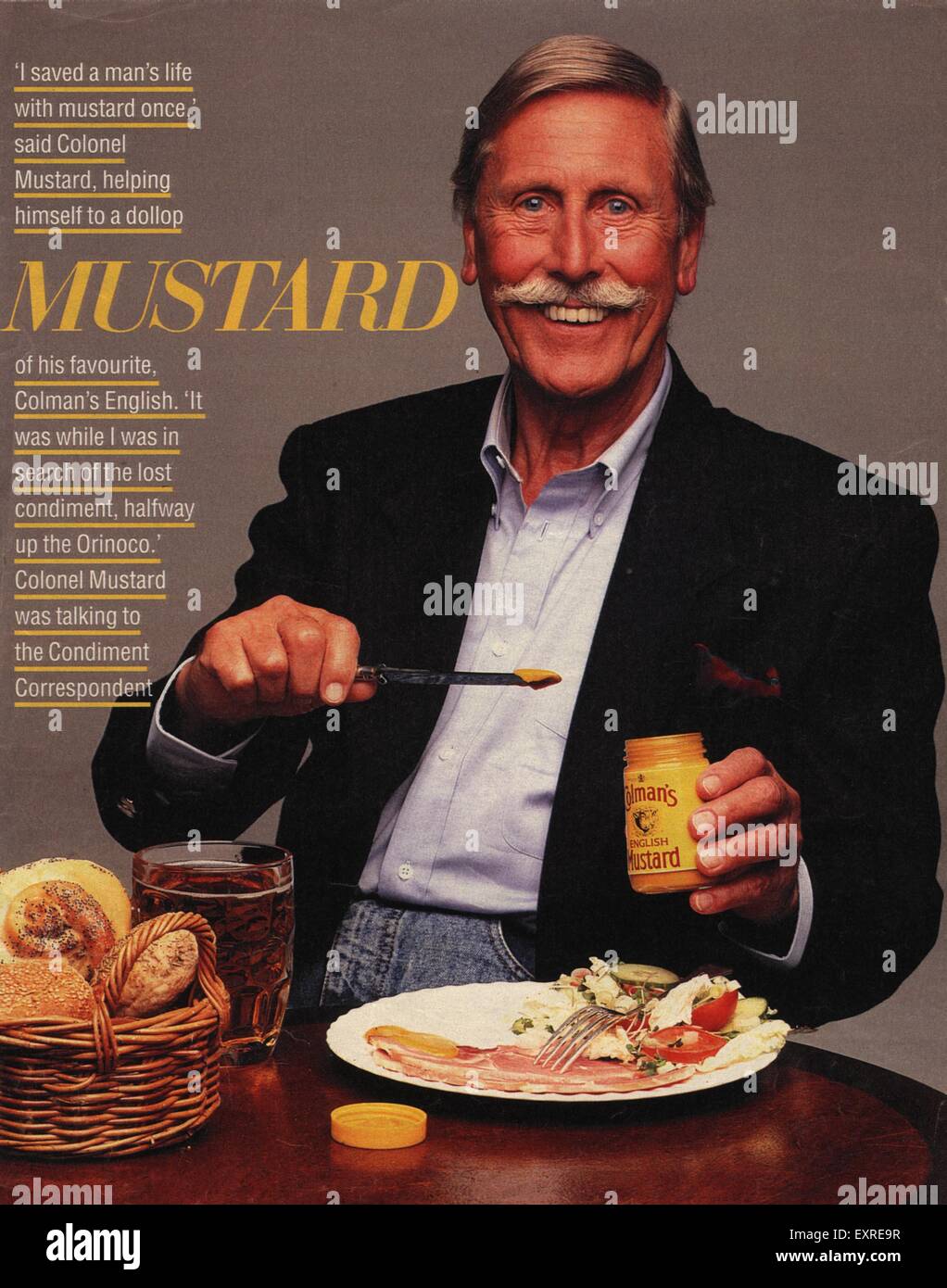 Colman's mustard advert hi-res stock photography and images - Alamy