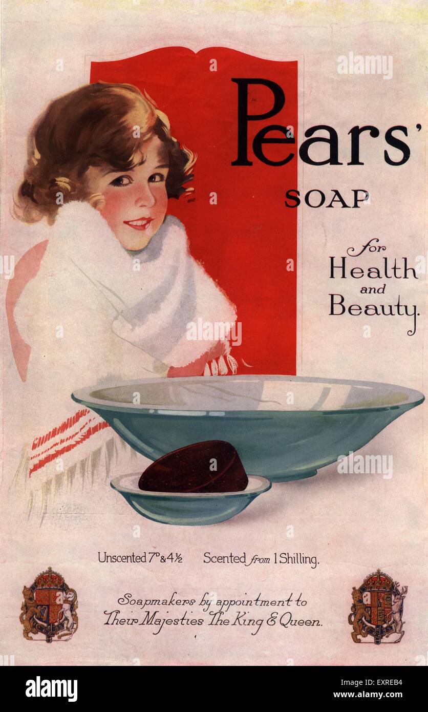 1920s uk pears soap magazine hi-res stock photography and images - Alamy