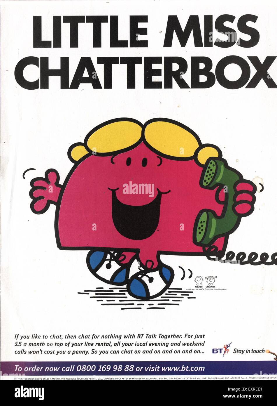 1990s UK BT Magazine Advert Stock Photo - Alamy