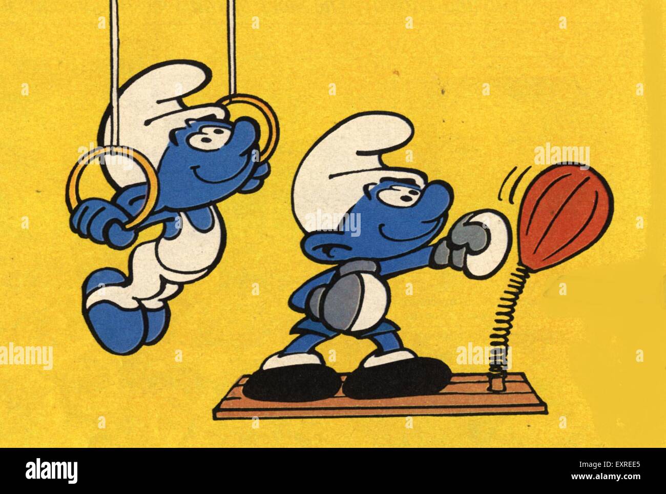 1970s UK Smurfs Comic/ Cartoon Plate Stock Photo - Alamy