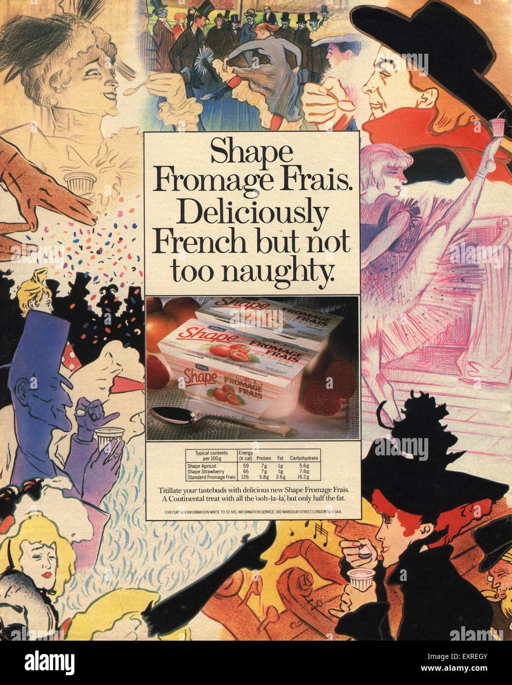 1980s UK St Ivel Magazine Advert Stock Photo - Alamy