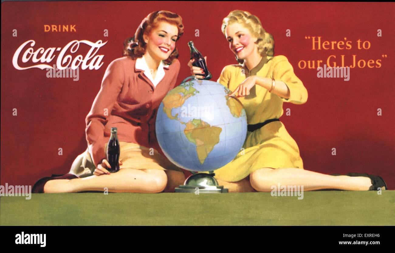 1930s USA Coca-Cola Magazine Advert Stock Photo - Alamy