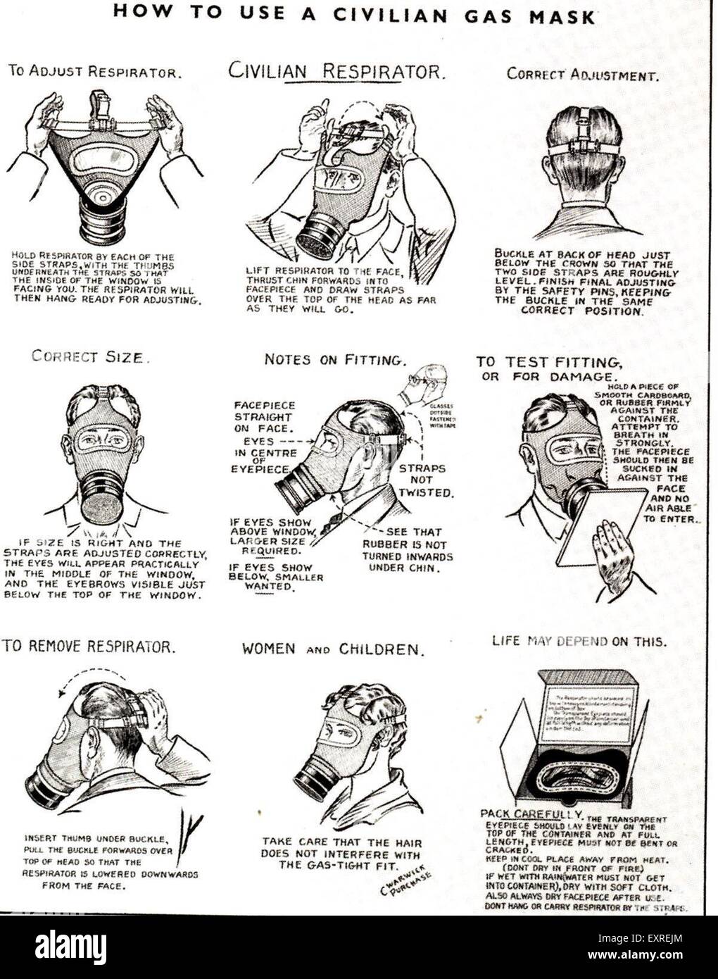 Gas masks hi-res stock photography and images - Alamy