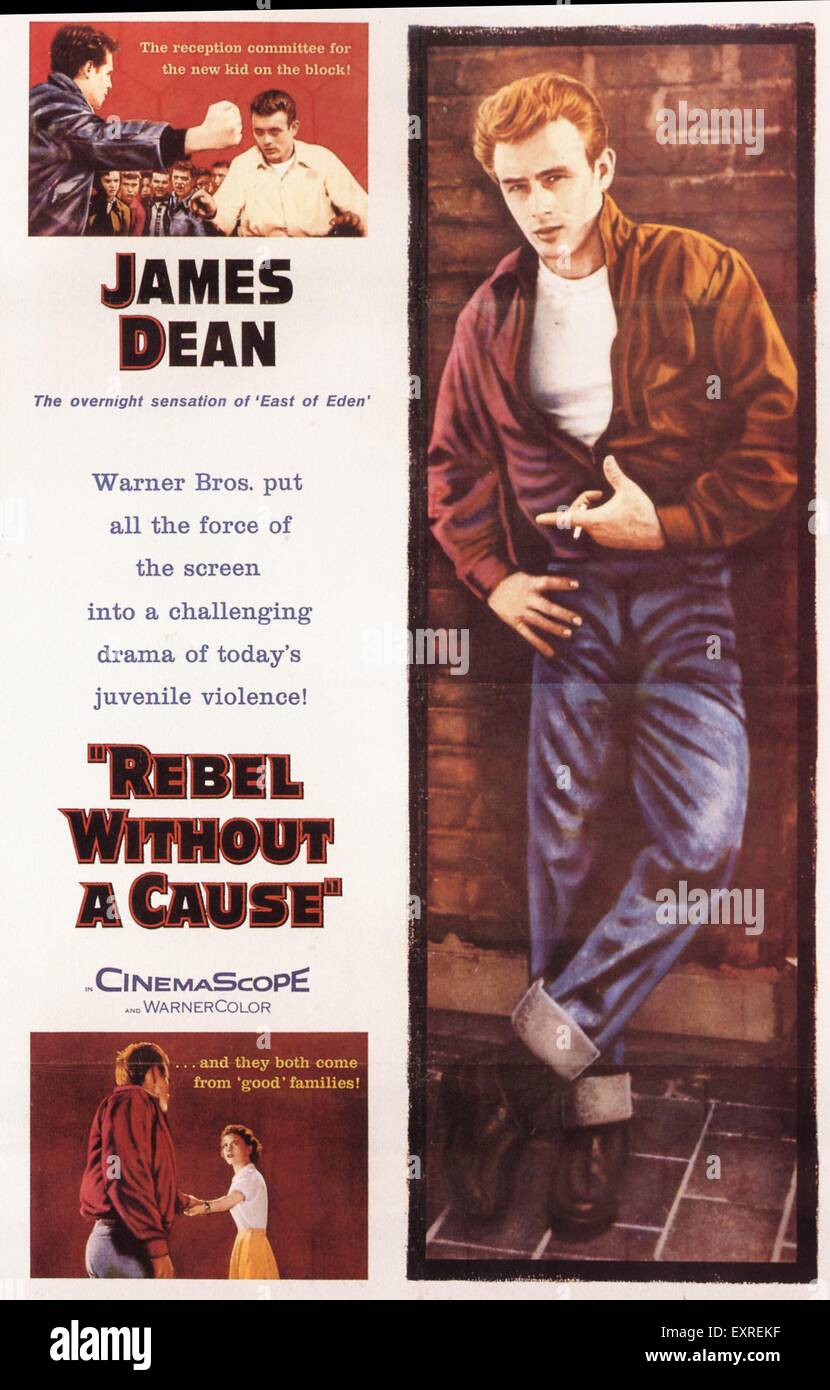 1950s USA Rebel Without a Cause Film Poster Stock Photo - Alamy