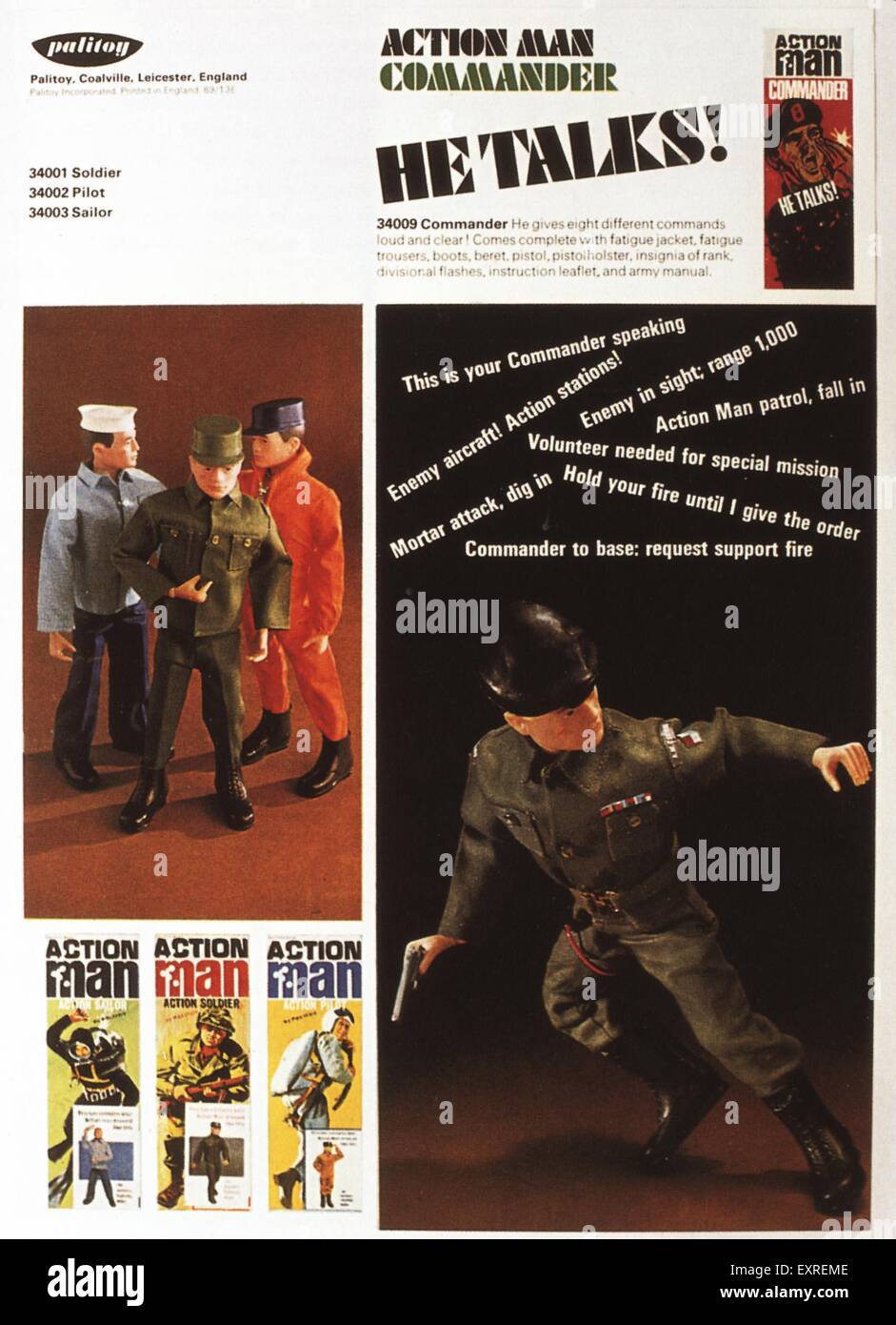 1960s UK Action Man Magazine Advert Stock Photo - Alamy