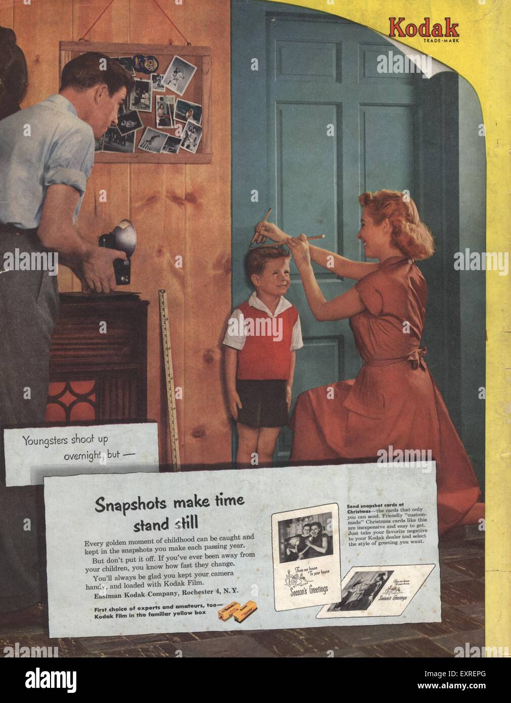 Kodak advert 1950s hi-res stock photography and images - Alamy