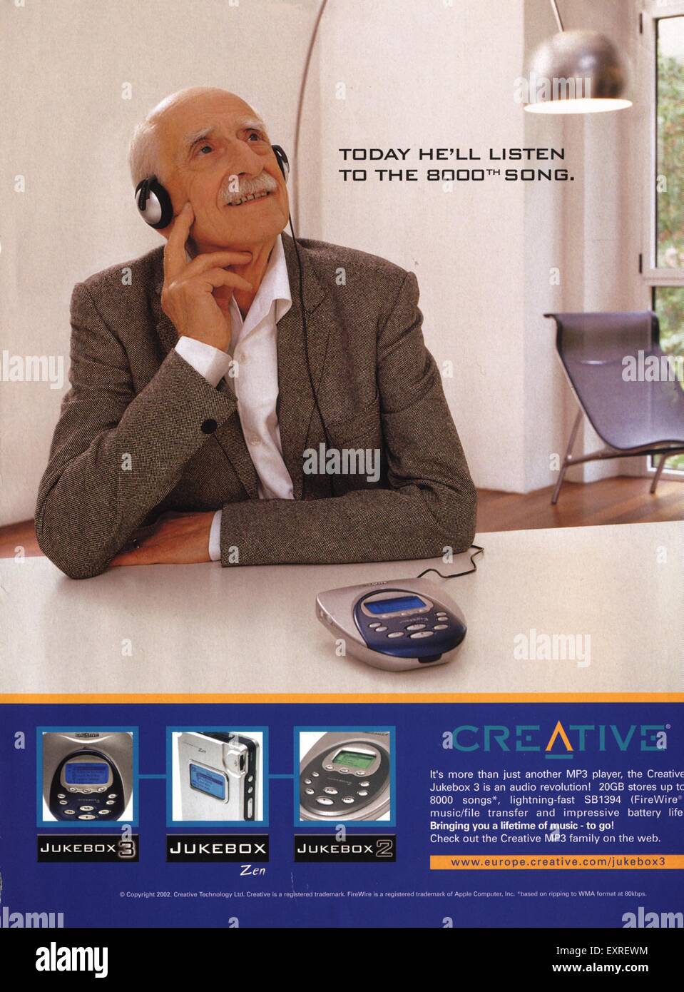 2000s UK Creative Magazine Advert Stock Photo - Alamy