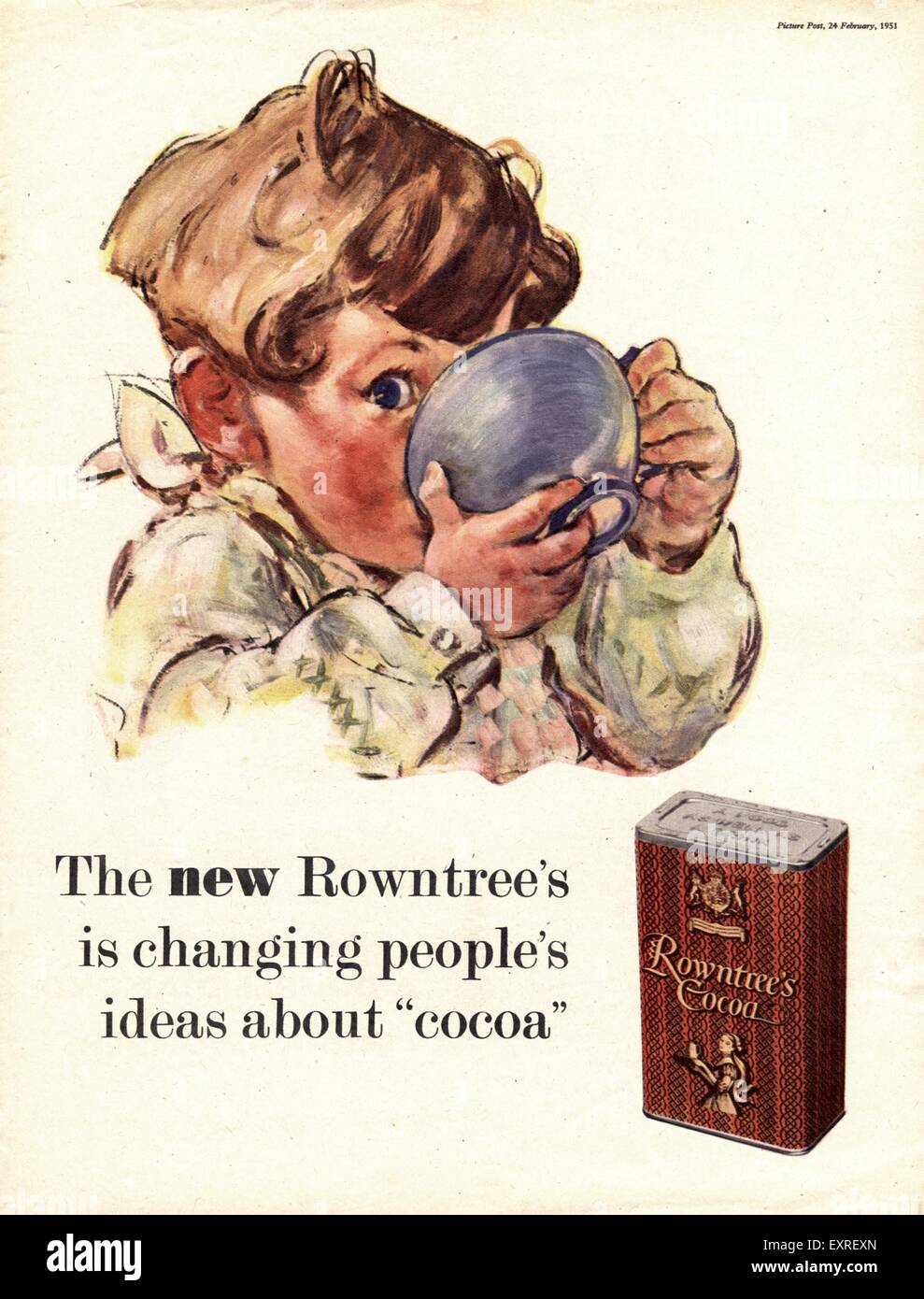 1950s UK Rowntree's Magazine Advert Stock Photo - Alamy
