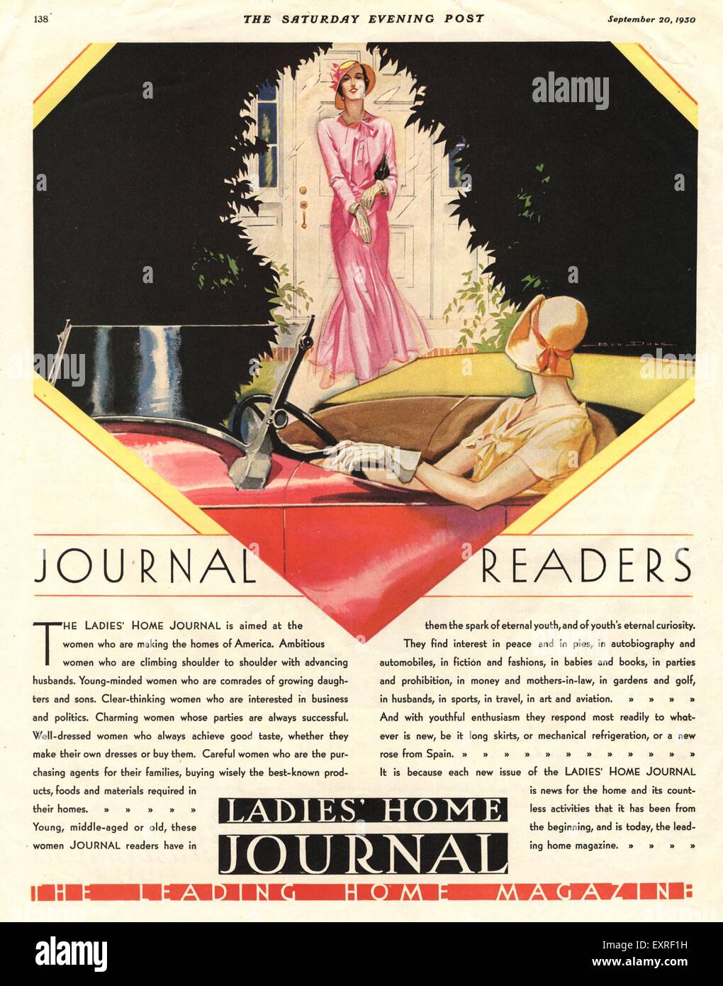 1930s USA Ladies' Home Journal Magazine Advert Stock Photo - Alamy